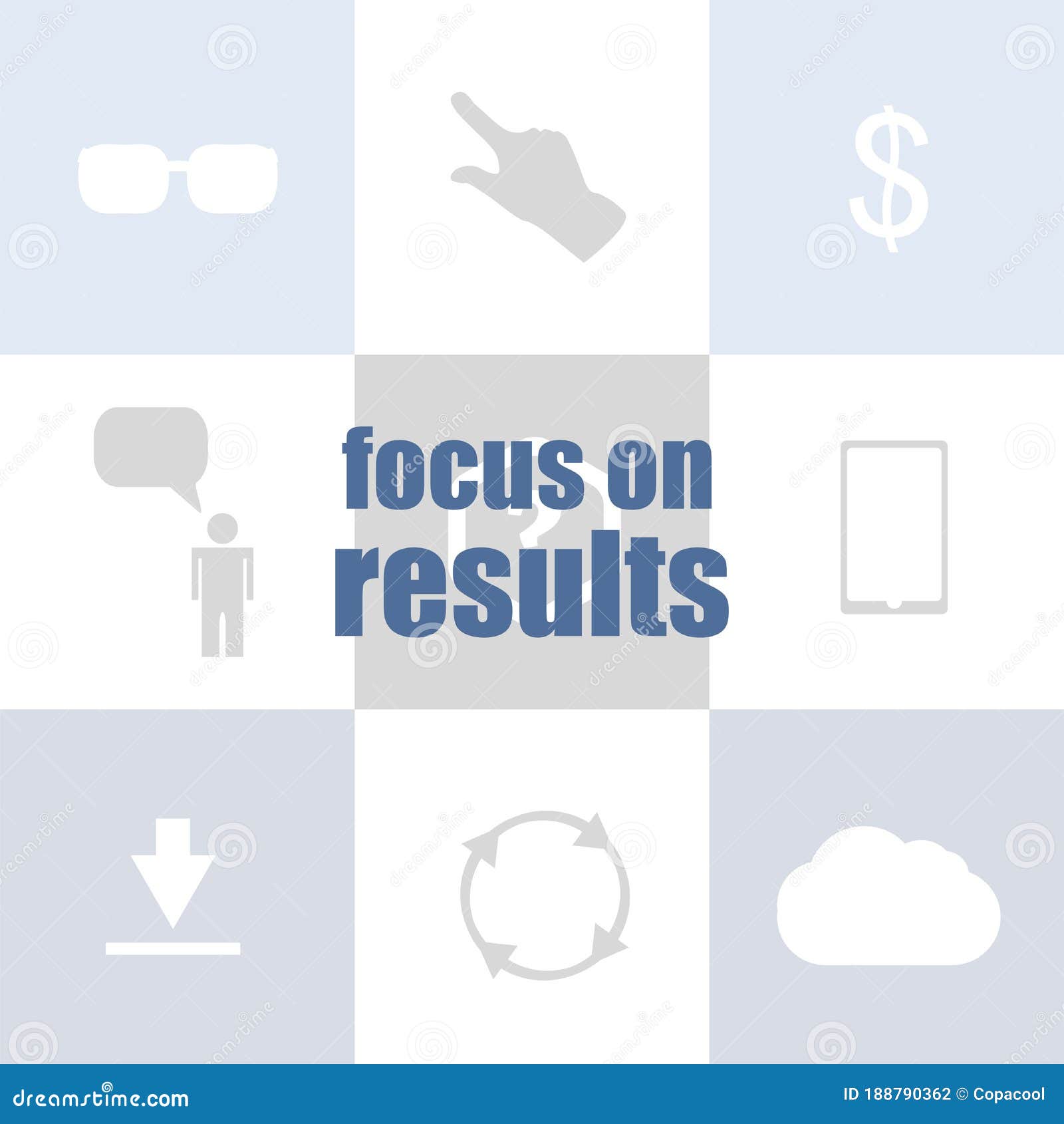 Life Style Concept. Text Focus on Results Stock Illustration ...