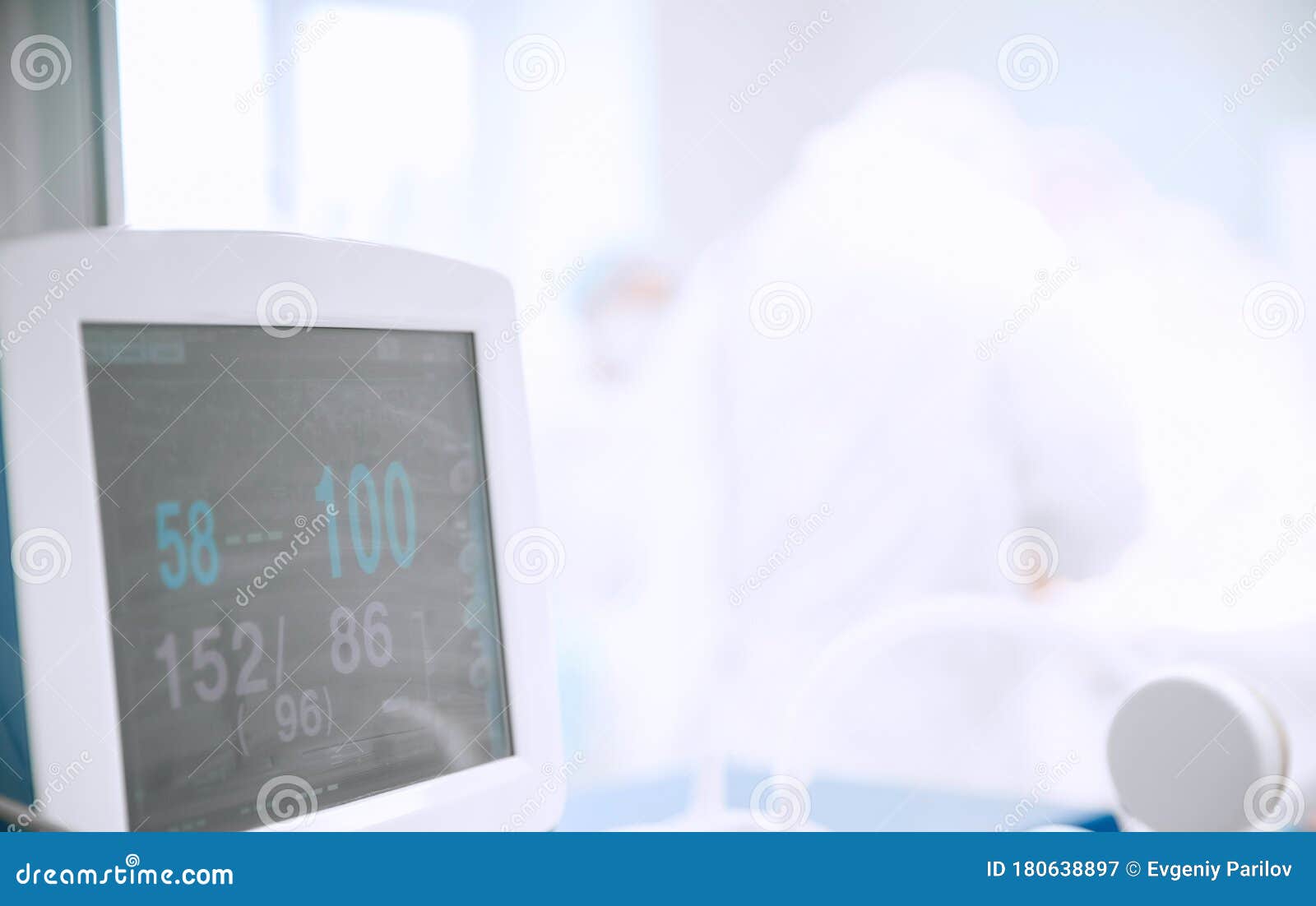 Life Support Device Pulse, Lung Ventilation for Patient on Operating ...