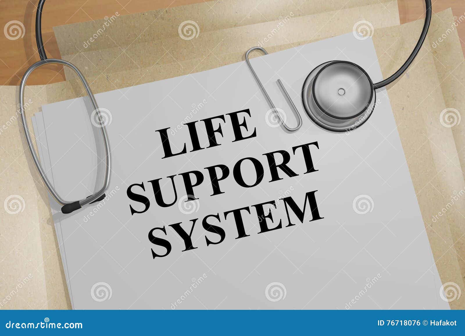 Life Support System - Medical Concept Stock Illustration - Illustration ...
