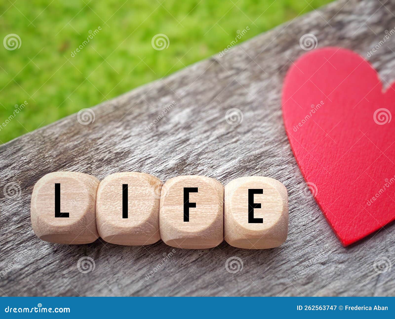 Life Text on Wooden Cubes Background. Stock Image - Image of lifestyle ...
