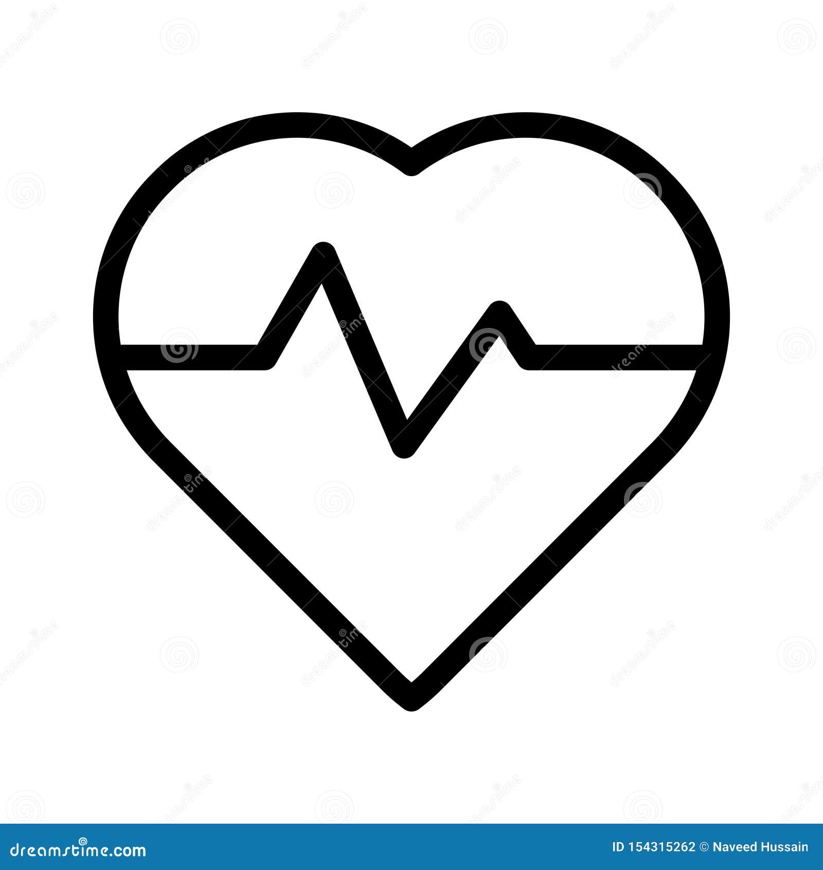 Life thin line vector icon stock vector. Illustration of medical ...