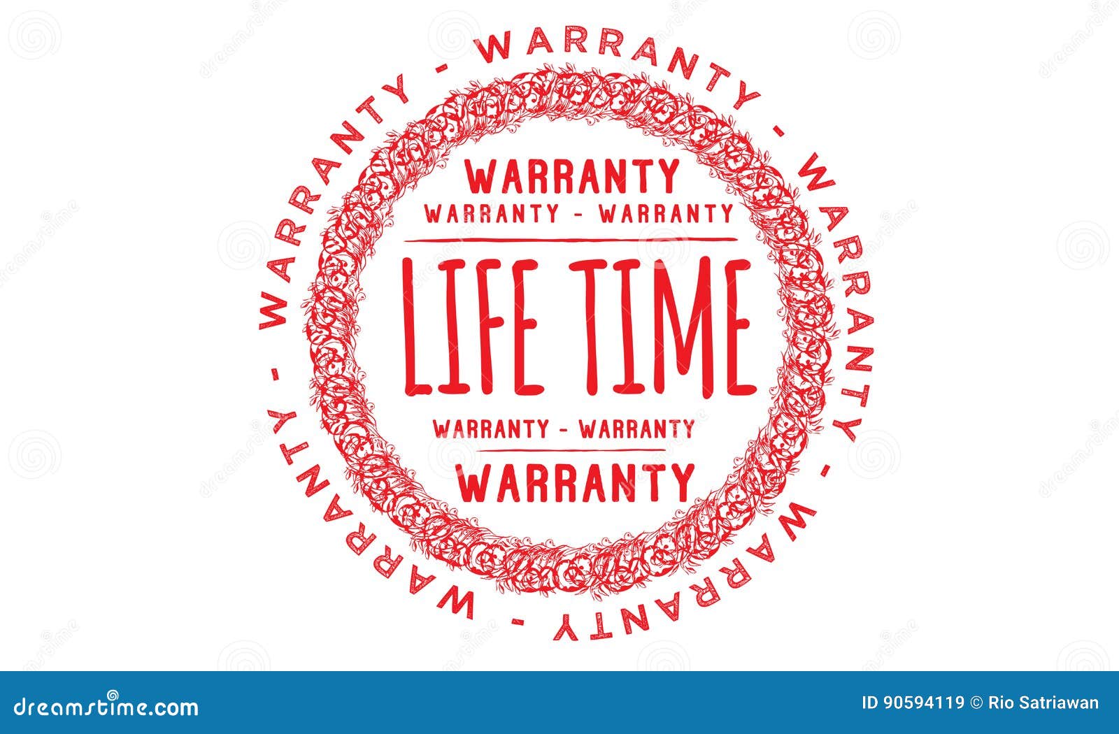 Life time approved icon stock vector. Illustration of guarantee - 90594119
