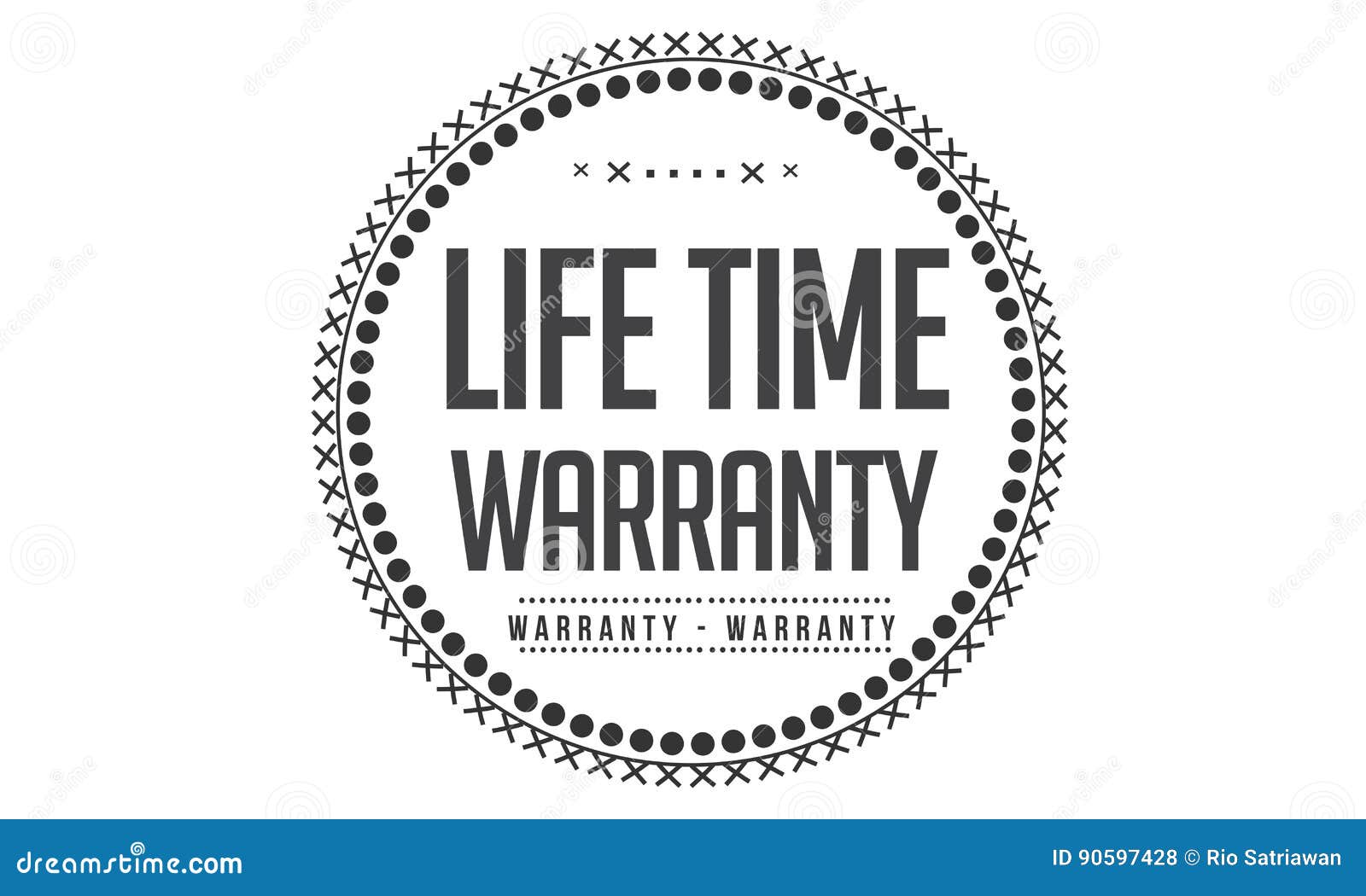 Life time Warranty icon stock vector. Illustration of life - 90597428