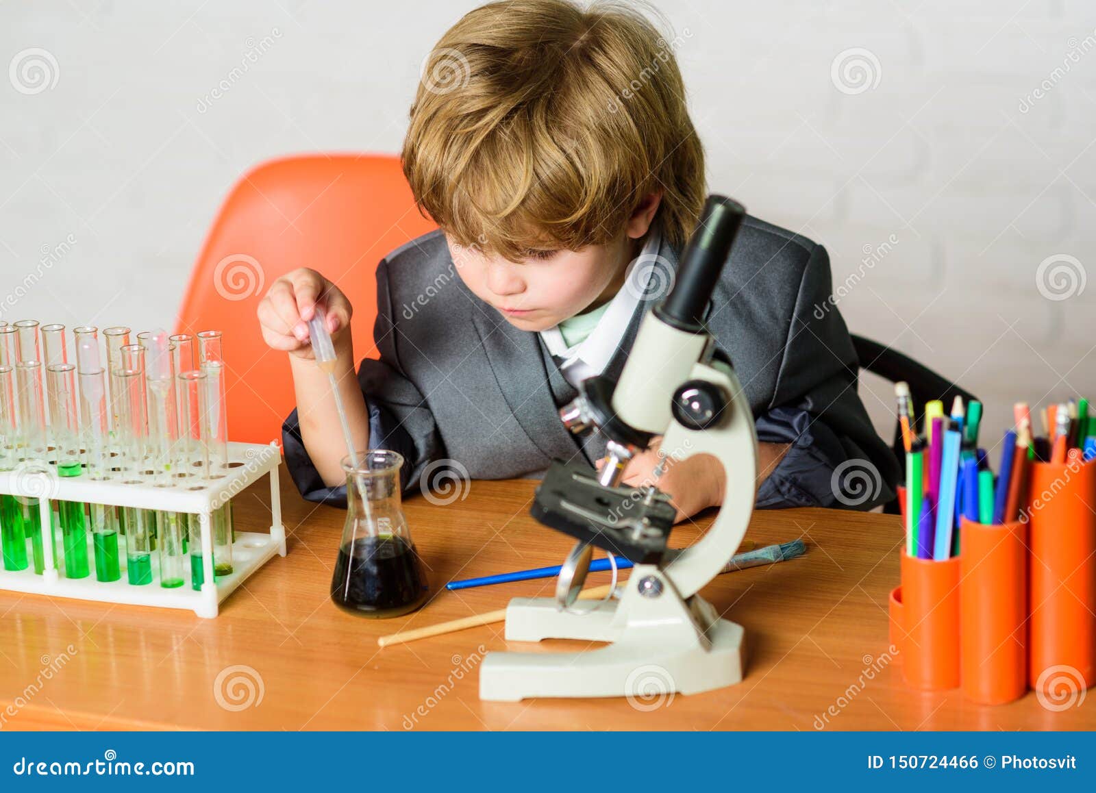 Life Under Microscope. Science Experiments with Microscope in Lab ...