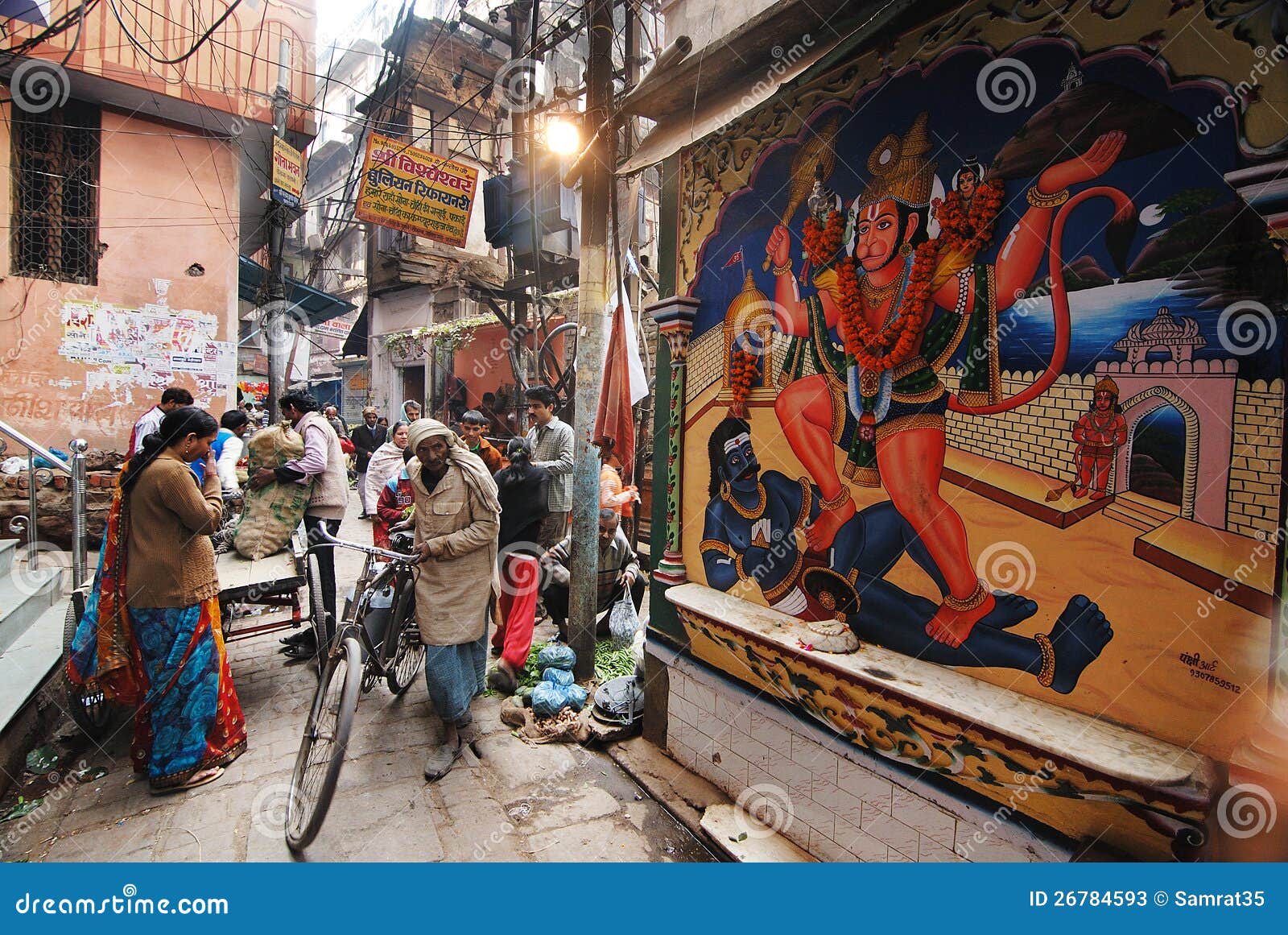 Daily Life of Varanasi People Editorial Stock Photo - Image of door ...