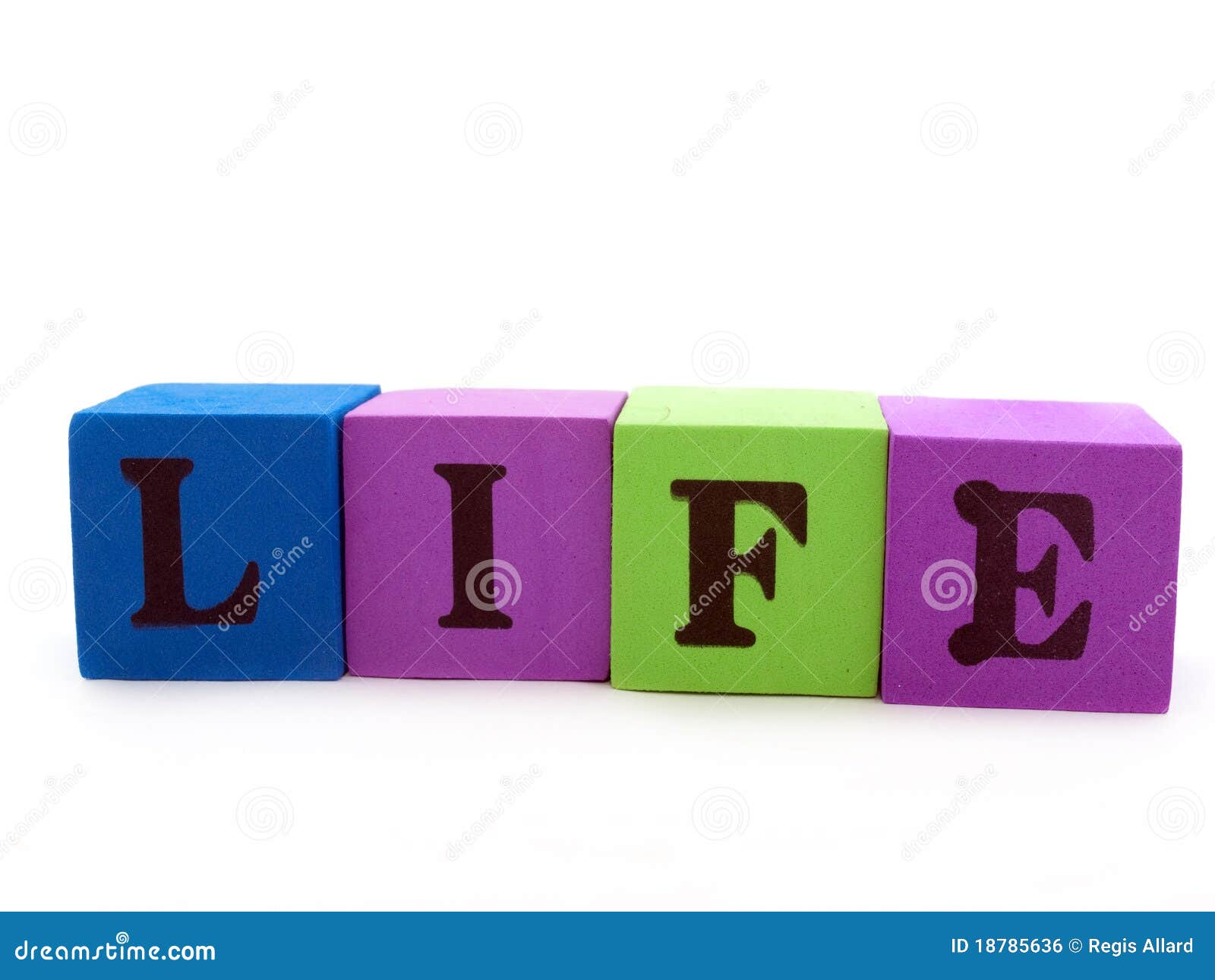 Life word stock photo. Image of blocks, background, white - 18785636