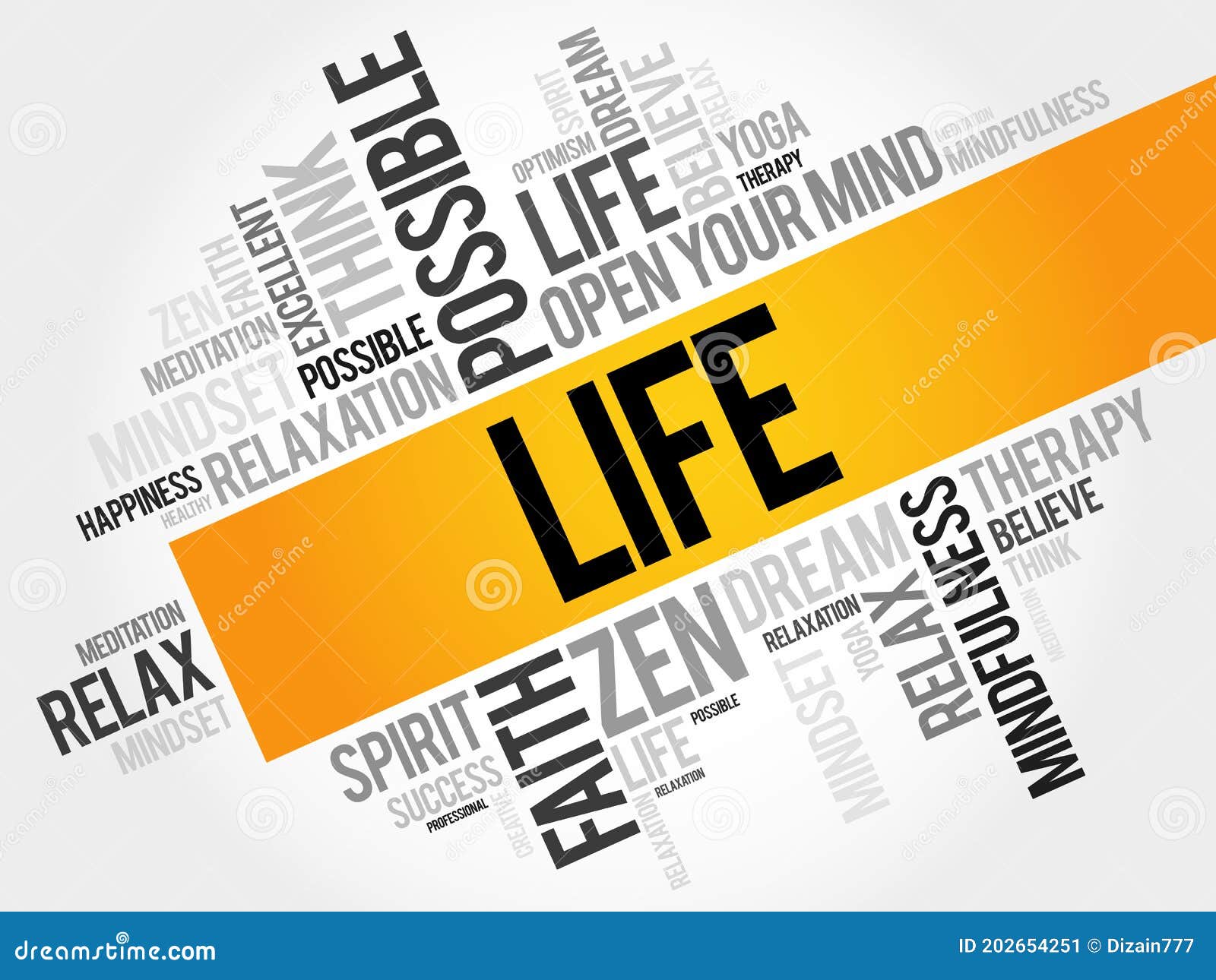 Life word cloud stock illustration. Illustration of born - 202654251