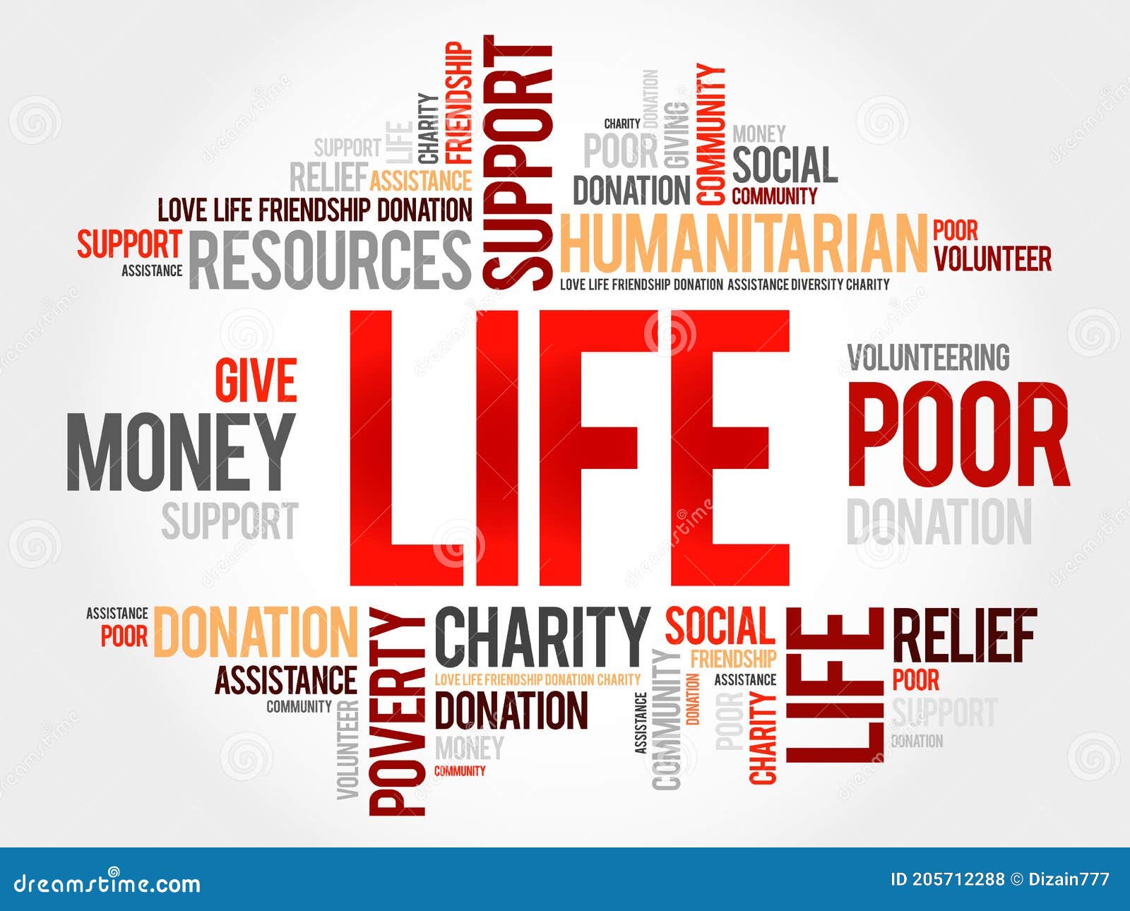 Life word cloud stock illustration. Illustration of growth - 205712288