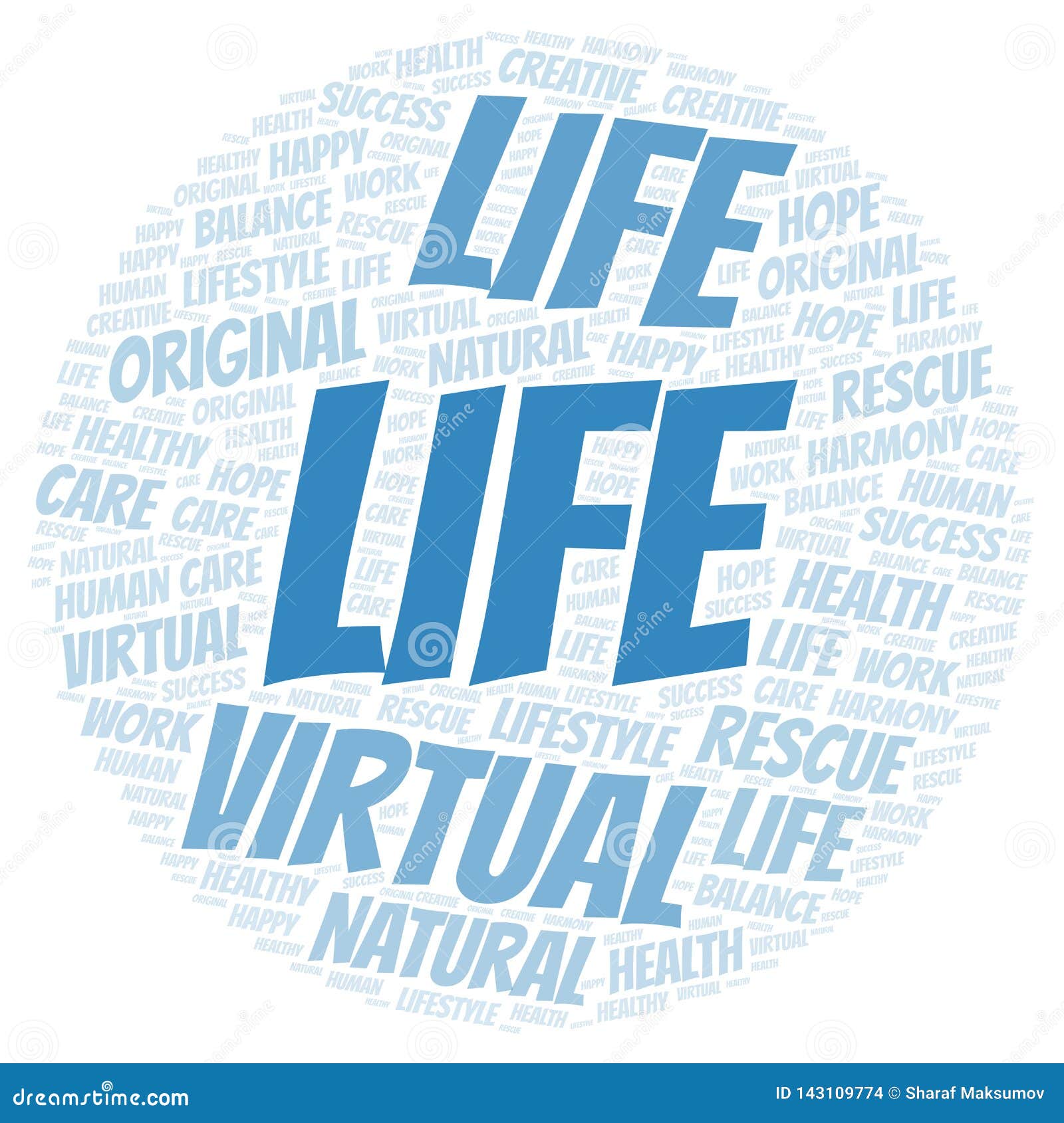 Life word cloud stock illustration. Illustration of tagcloud - 143109774