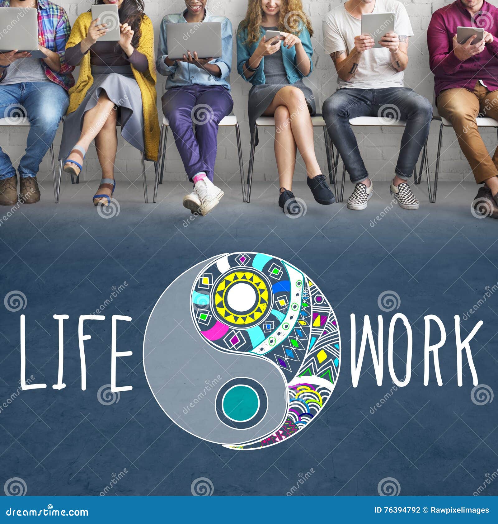 Life Work Balance Functional Nature Active Style Concept Stock Photo ...