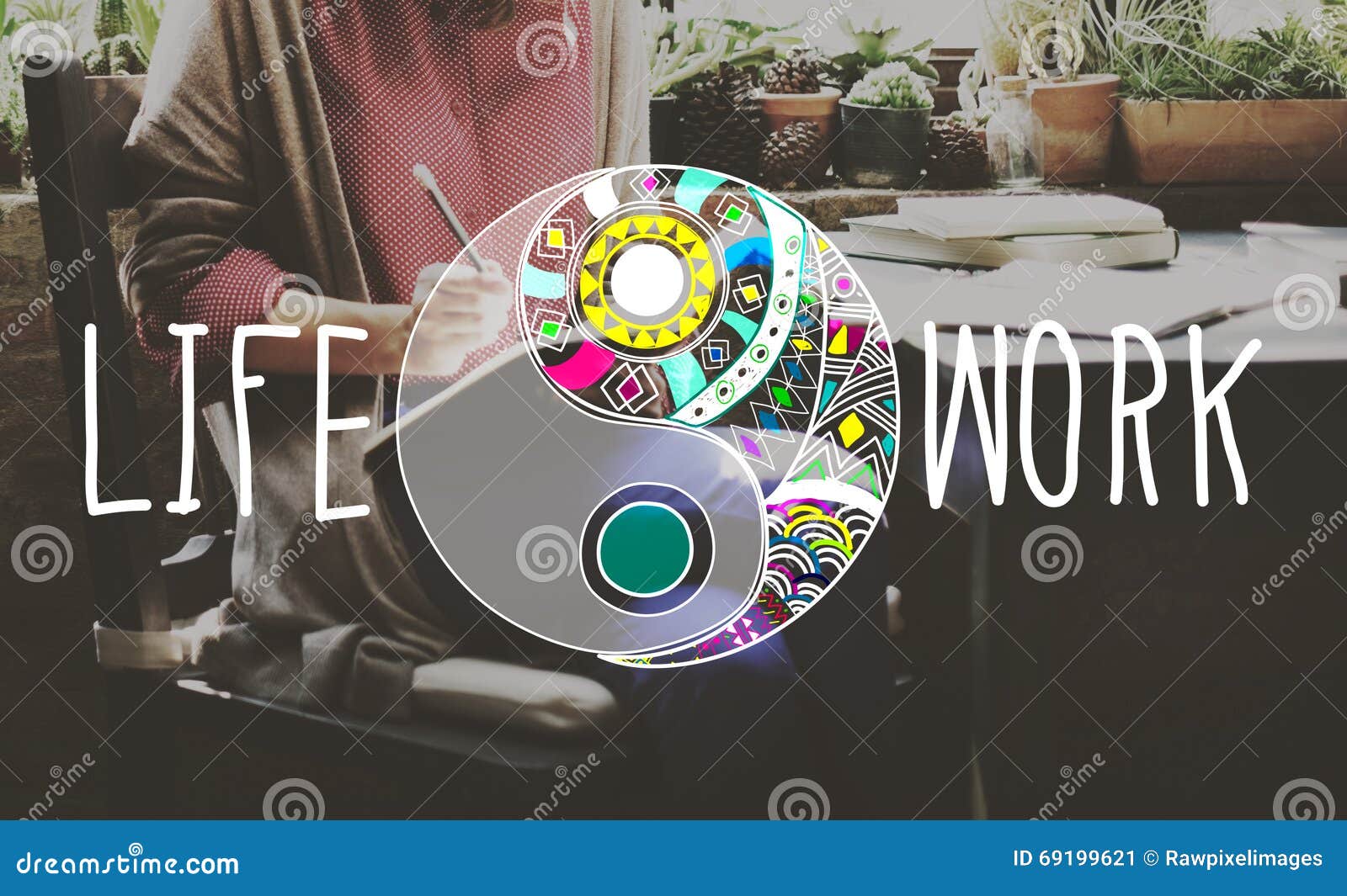 Life Work Balance Stability Wellbeing Concept Stock Image - Image of ...