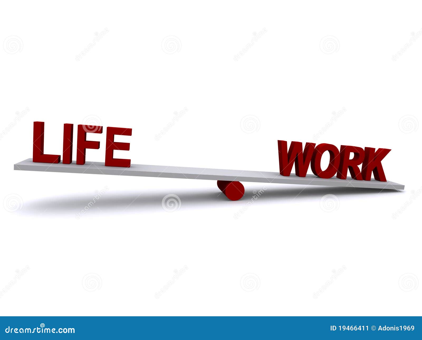 Life work imbalance stock illustration. Illustration of business - 19466411