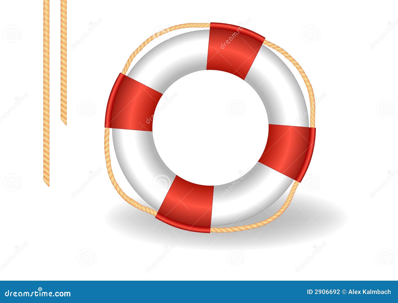 Lifebelt stock vector. Illustration of beach, protection - 2906692