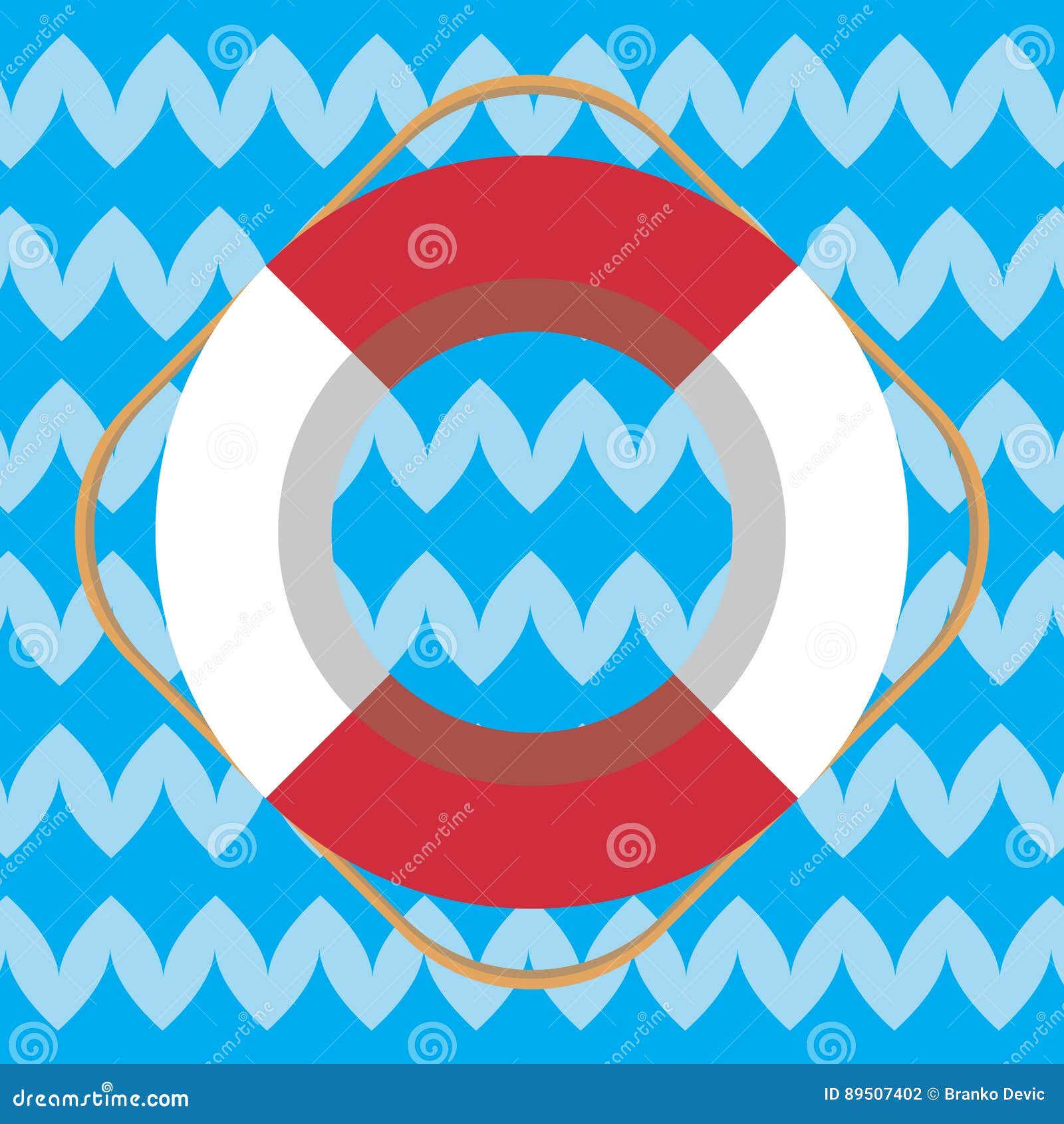 Lifebelt Illustration Vector Design Stock Vector - Illustration of ...