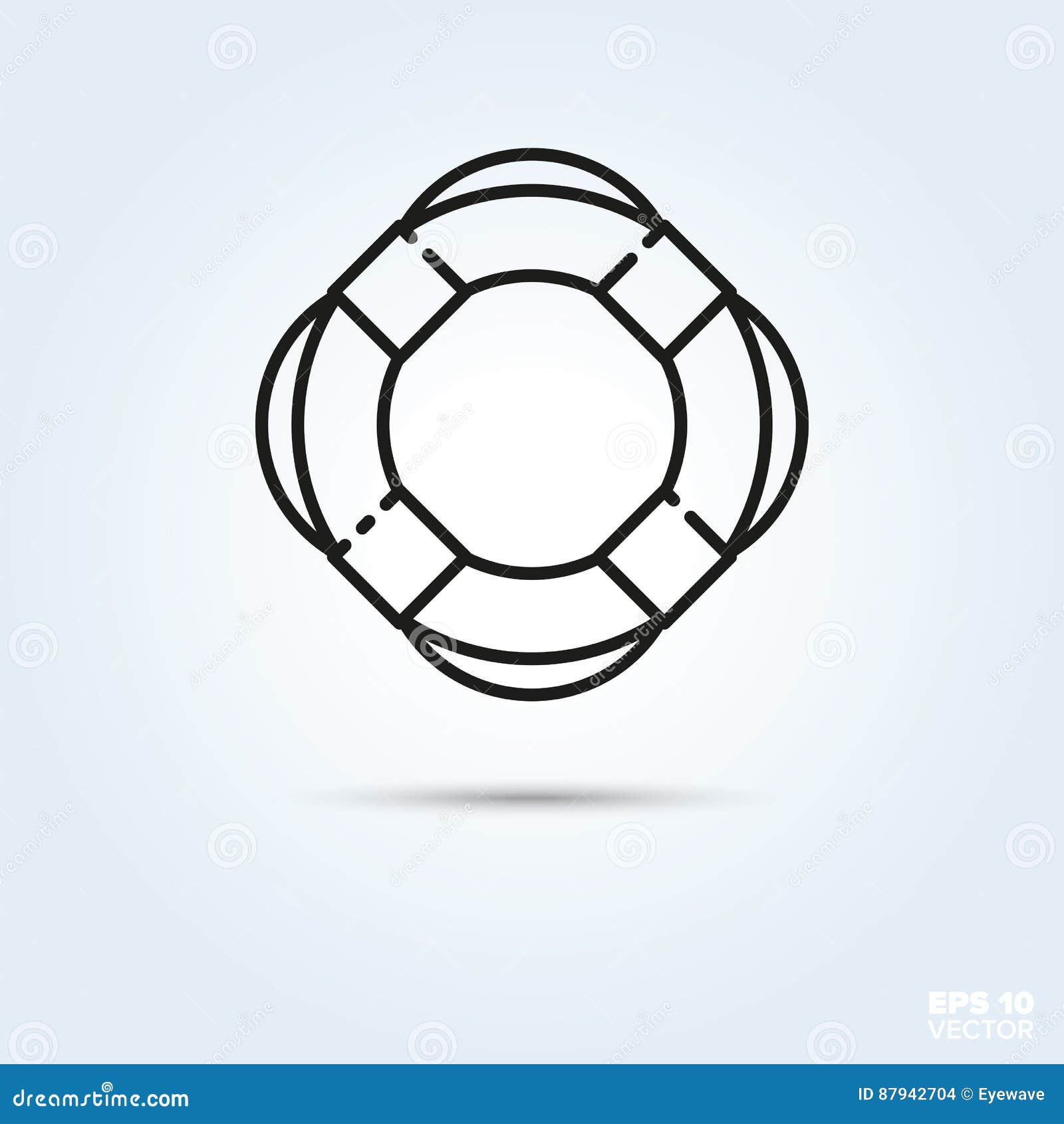Lifebelt vector icon stock vector. Illustration of lifebelt - 87942704