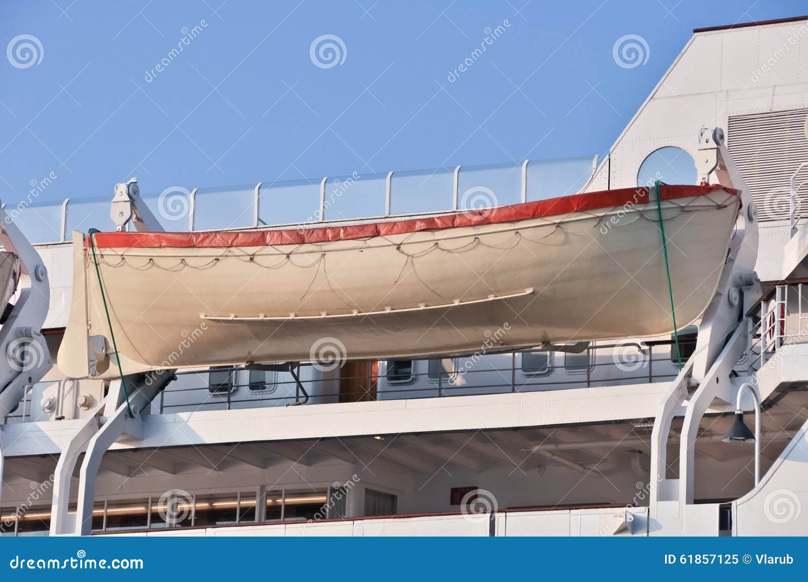 Lifeboat Aboard a Cargo Ship Stock Image - Image of lifeboat, color ...