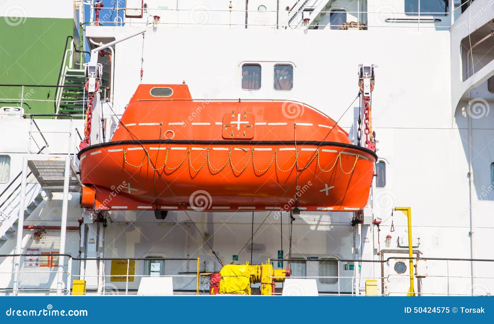 Lifeboat stock image. Image of safety, orange, vessel - 50424575