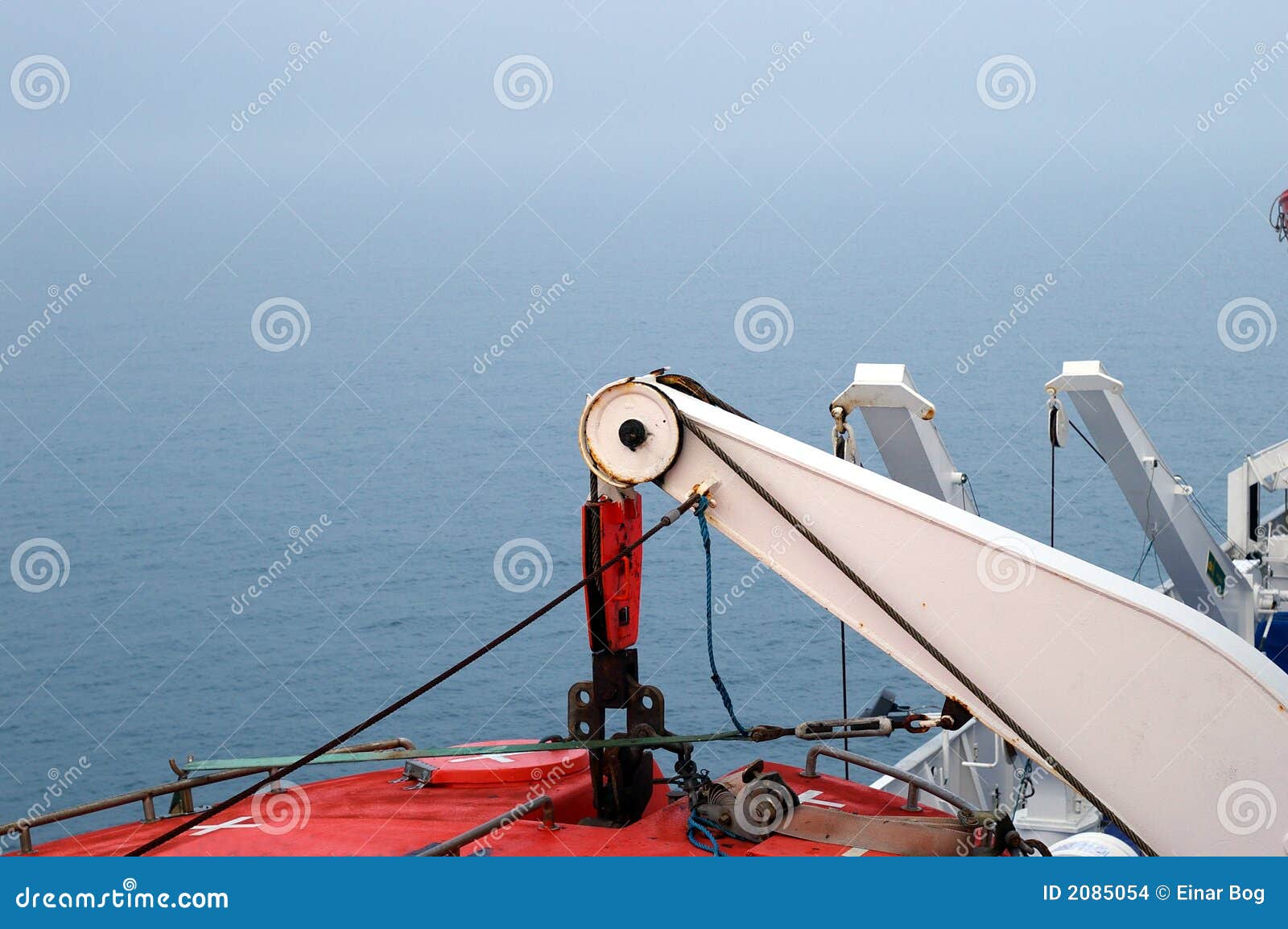 LifeBoat Hoist stock photo. Image of rescue, lift, cable - 2085054
