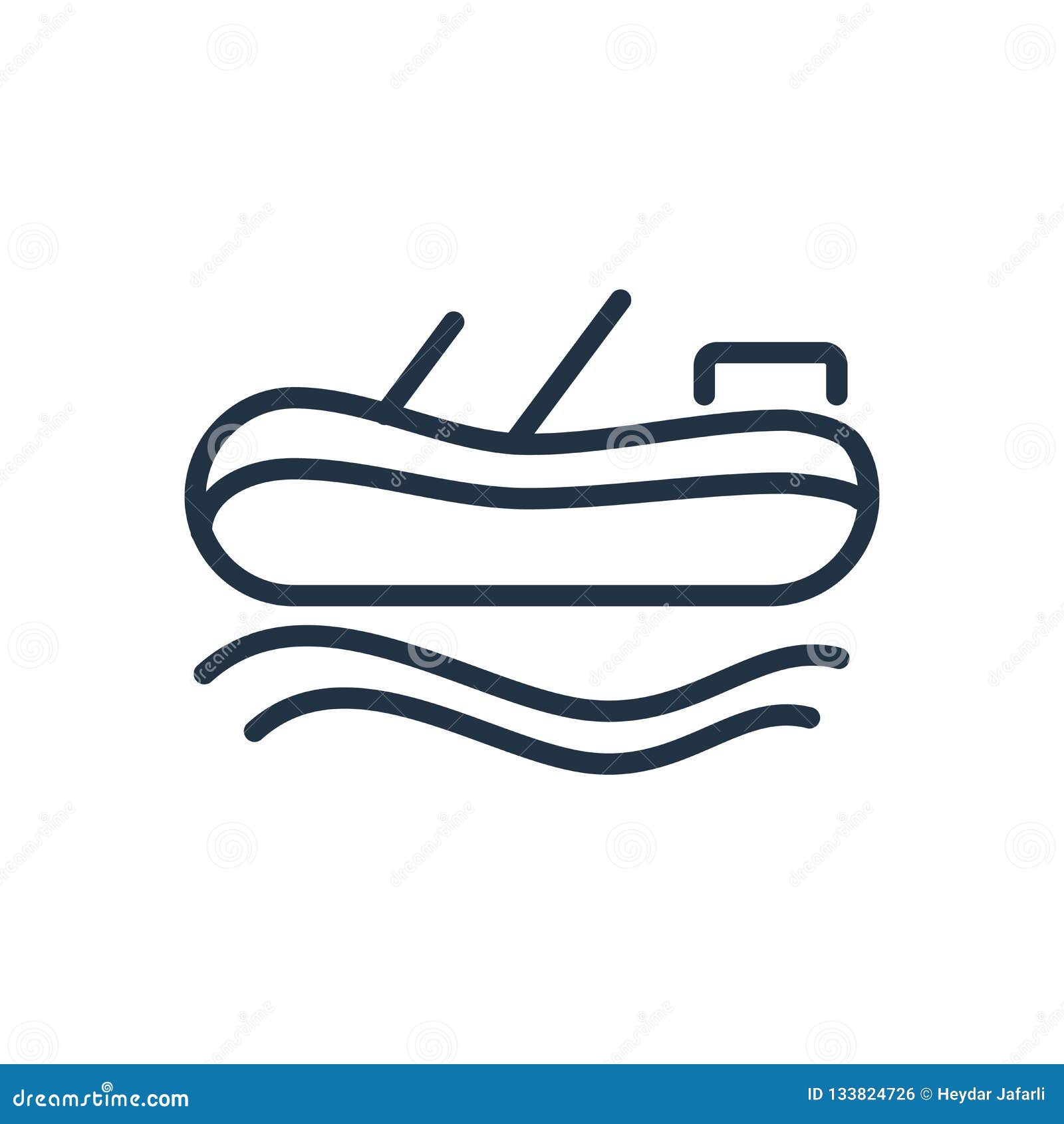 Lifeboat Icon Vector Isolated On White Background, Lifeboat Sign Stock ...