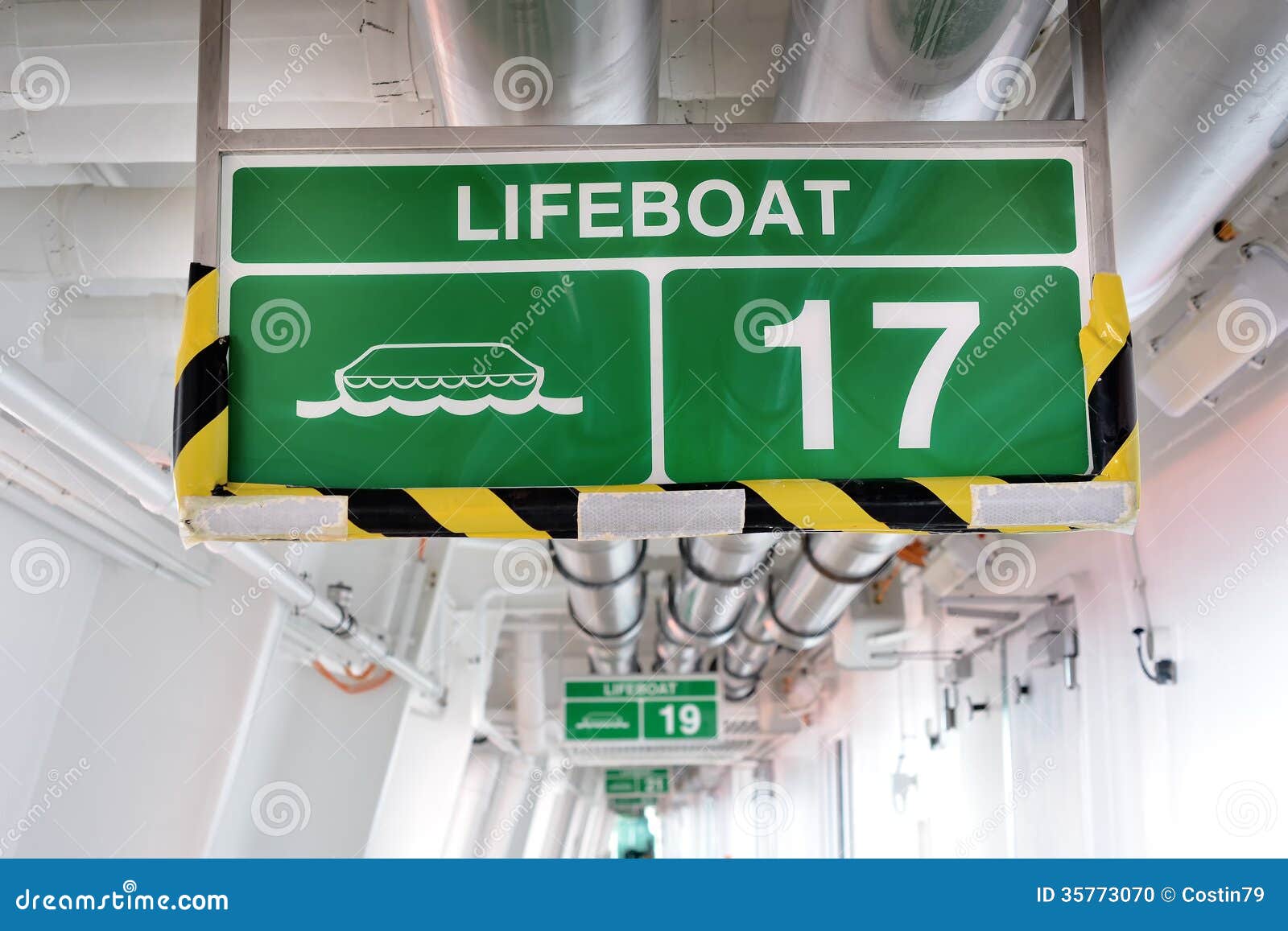 Lifeboat 17 sign stock photo. Image of showing, rescue - 35773070