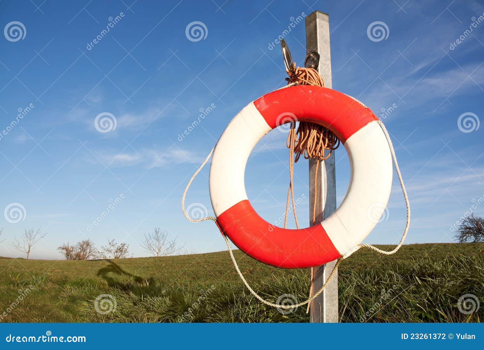 Lifebuoy stock photo. Image of braid, buoy, line, assist - 23261372
