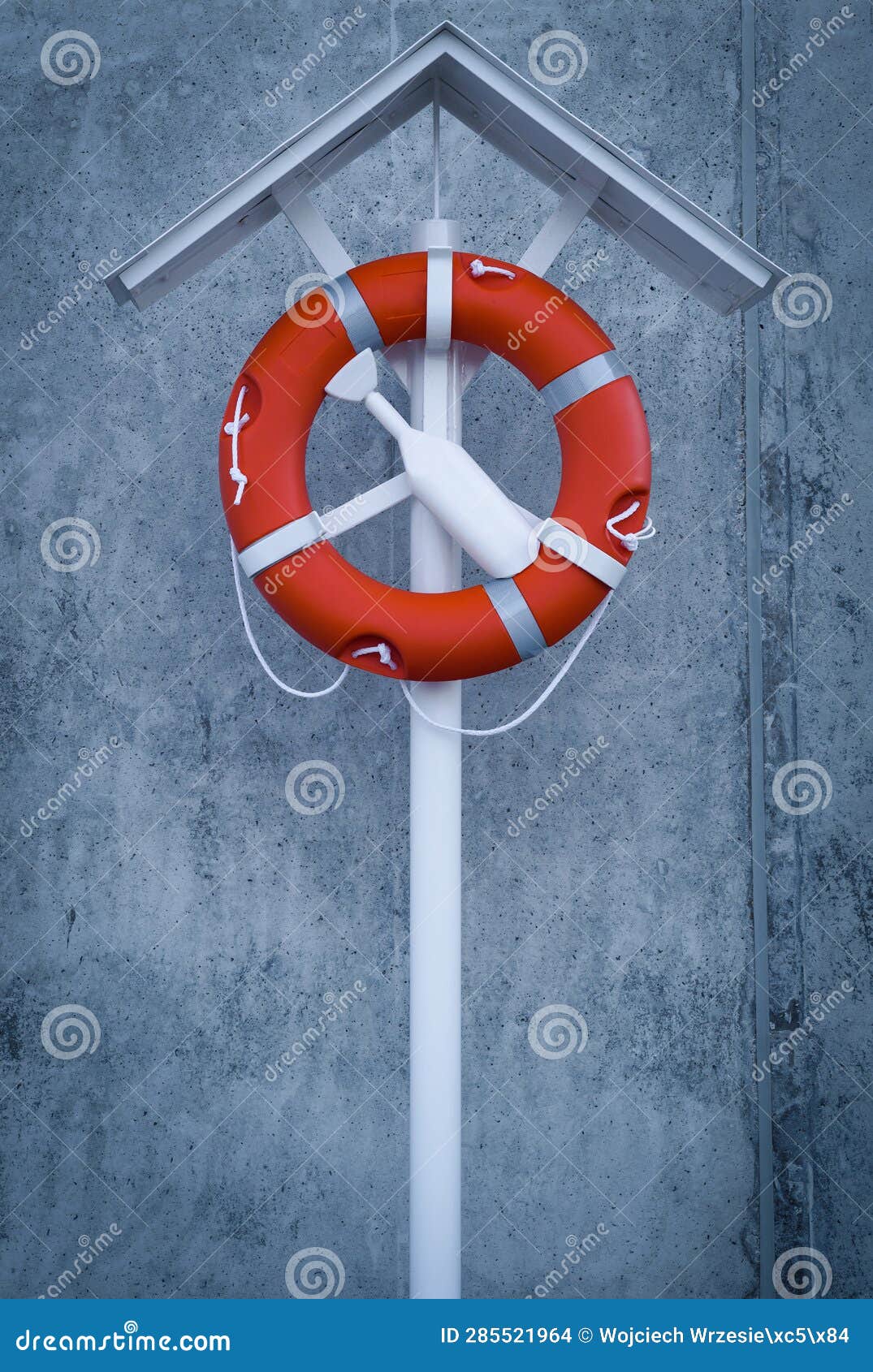 LIFEBUOY stock photo. Image of lifeguard, standard, orange - 285521964