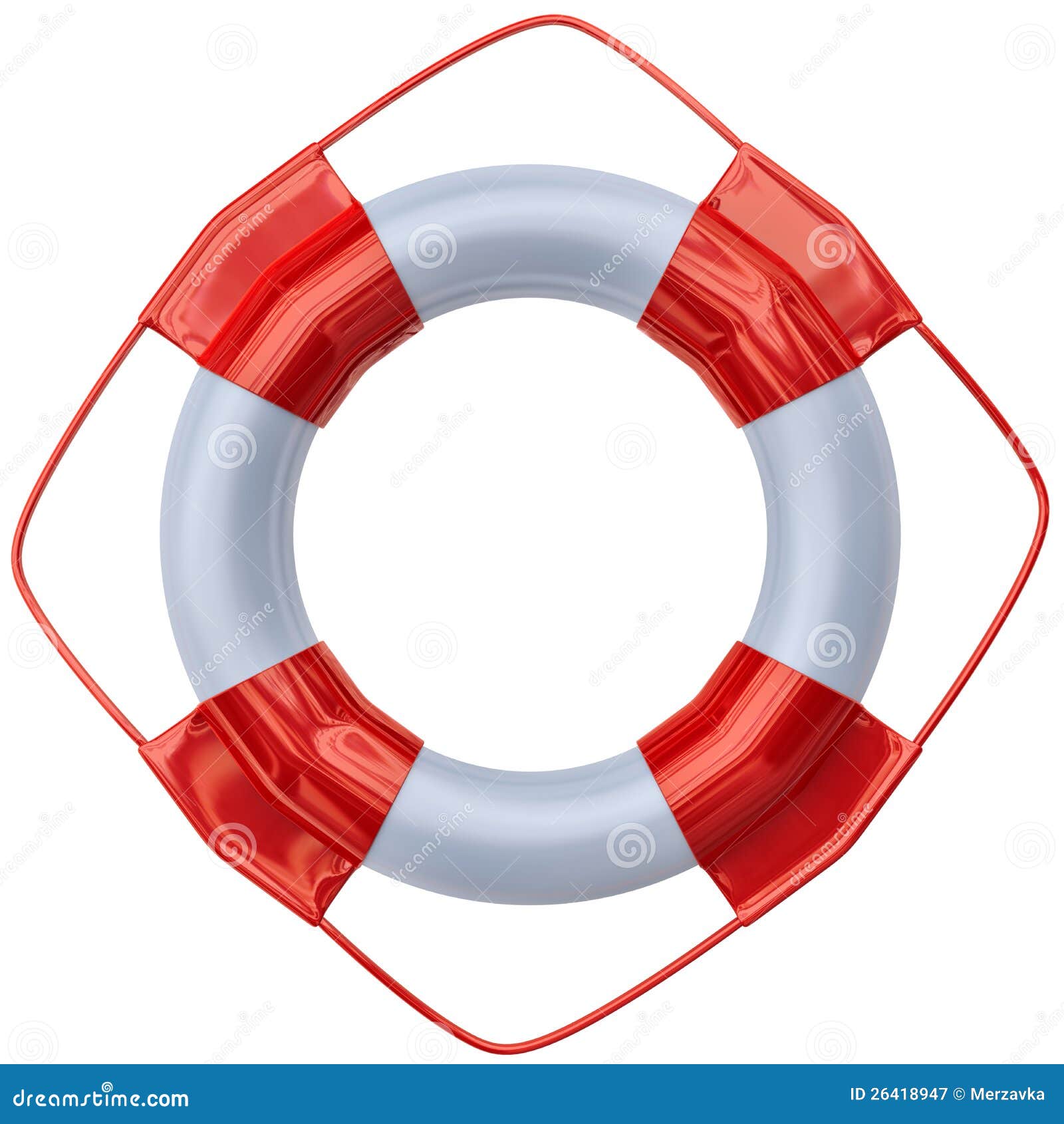 Lifebuoy As Life Saving Equipment Stock Illustration - Illustration of ...