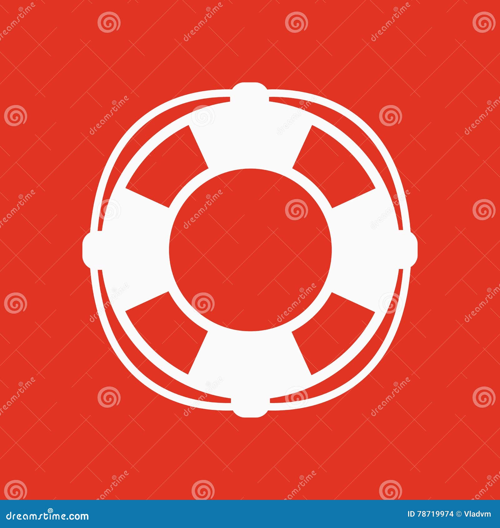 The Lifebuoy Icon. Lifebelt Symbol Stock Vector - Illustration of ...