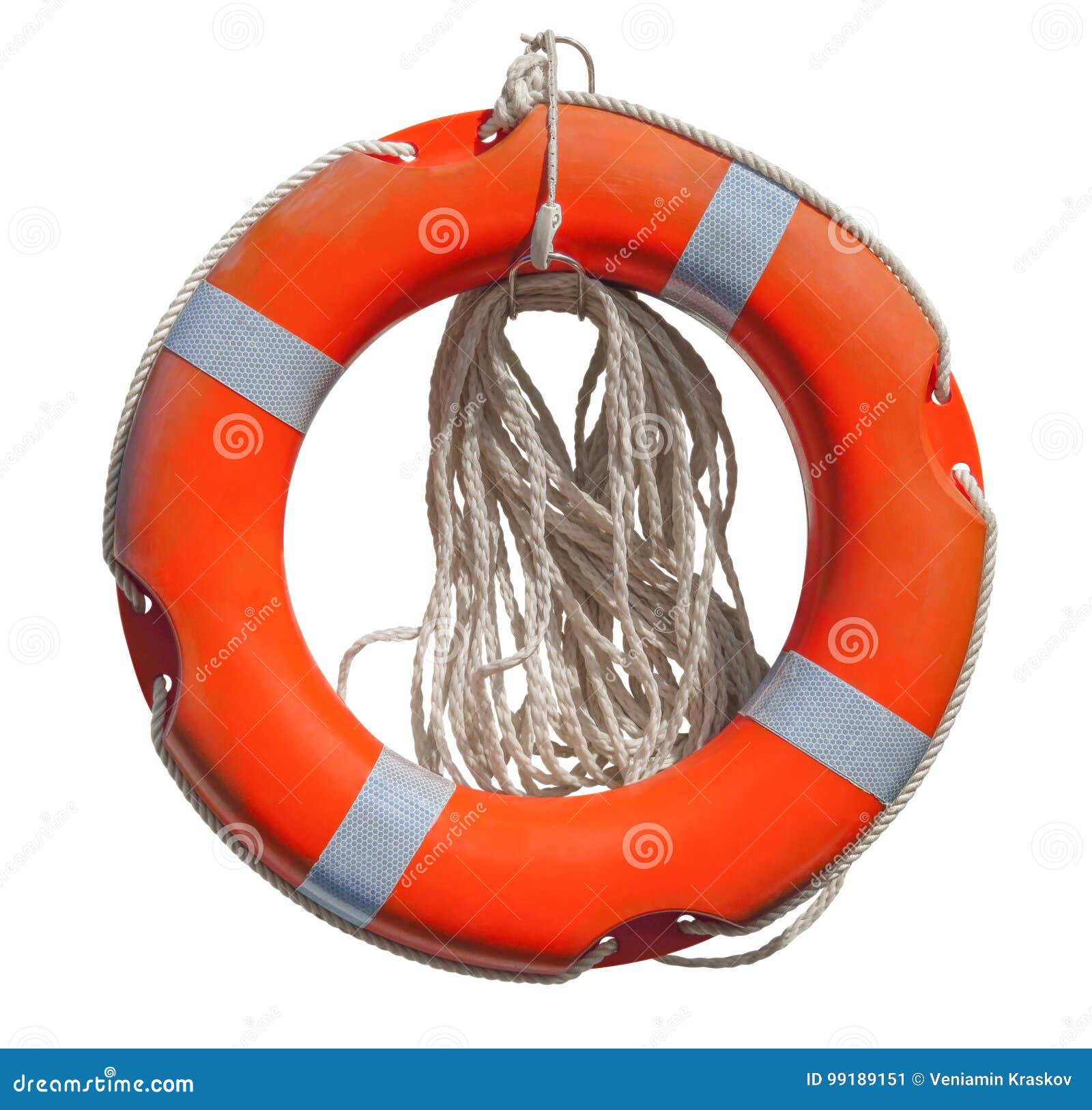 Lifebuoy isolated on white stock image. Image of lifeguard - 99189151