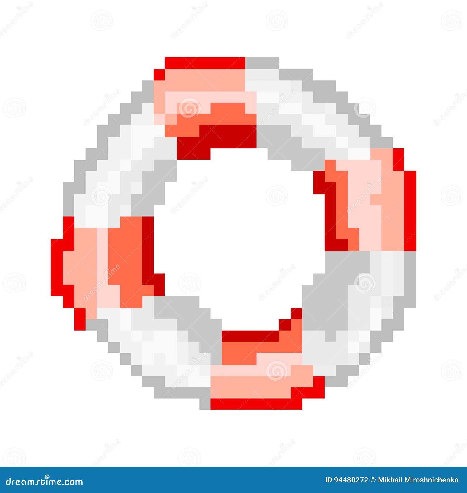 Lifebuoy for Mobile Games and Applications. Stock Illustration ...
