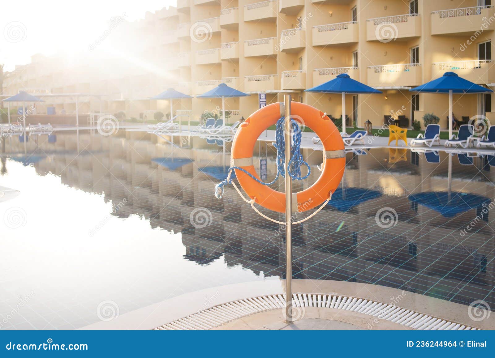 Lifebuoy by the Pool. Safety First, Travel Stock Photo - Image of safe ...