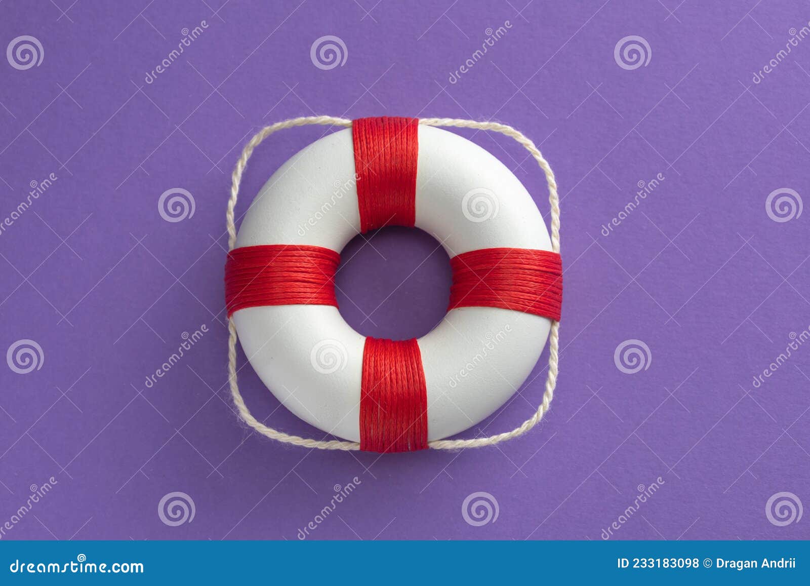 Lifebuoy on a Purple Background Stock Photo - Image of lifebuoy ...