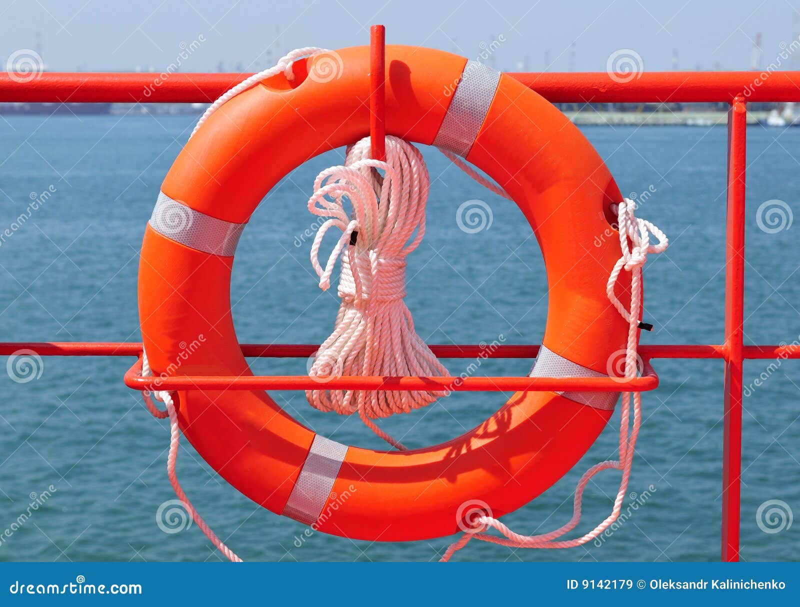 Lifebuoy (safety ring) stock image. Image of rope, boat - 9142179