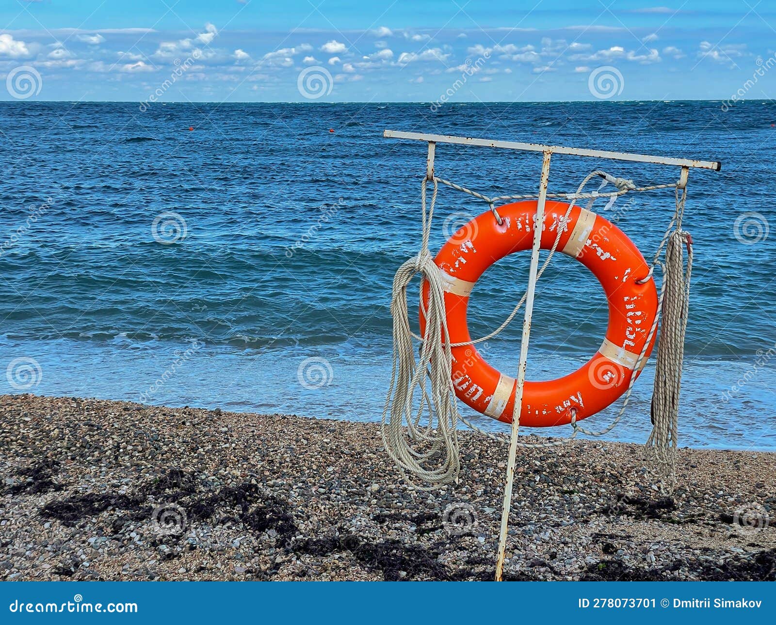 Lifebuoy by the Sea Sea Boat Safety Stock Image - Image of danger, help ...