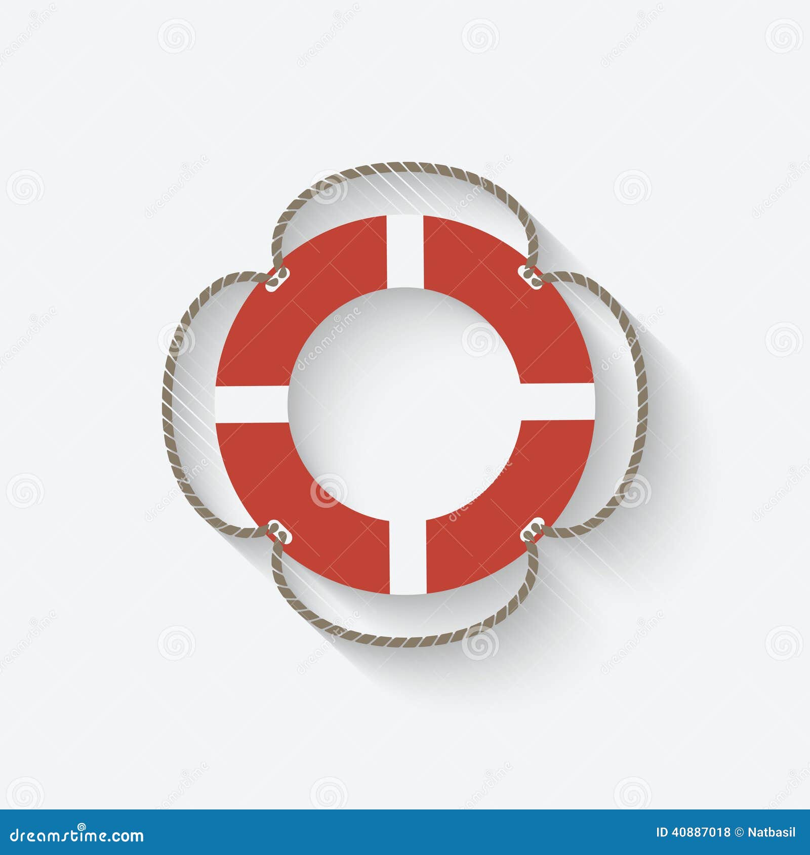 Lifebuoy symbol stock vector. Illustration of rope, ring - 40887018
