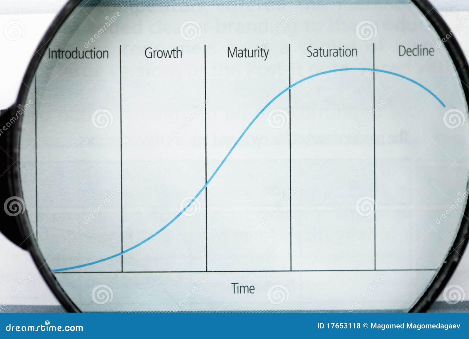 Lifecycle chart stock photo. Image of words, magnifying - 17653118