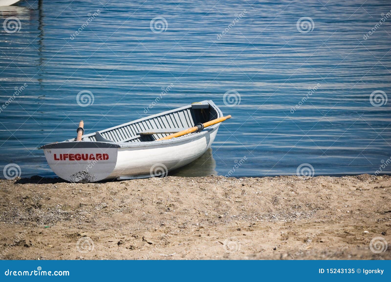 Lifeguard Boat On The Beach Royalty-Free Stock Photography ...