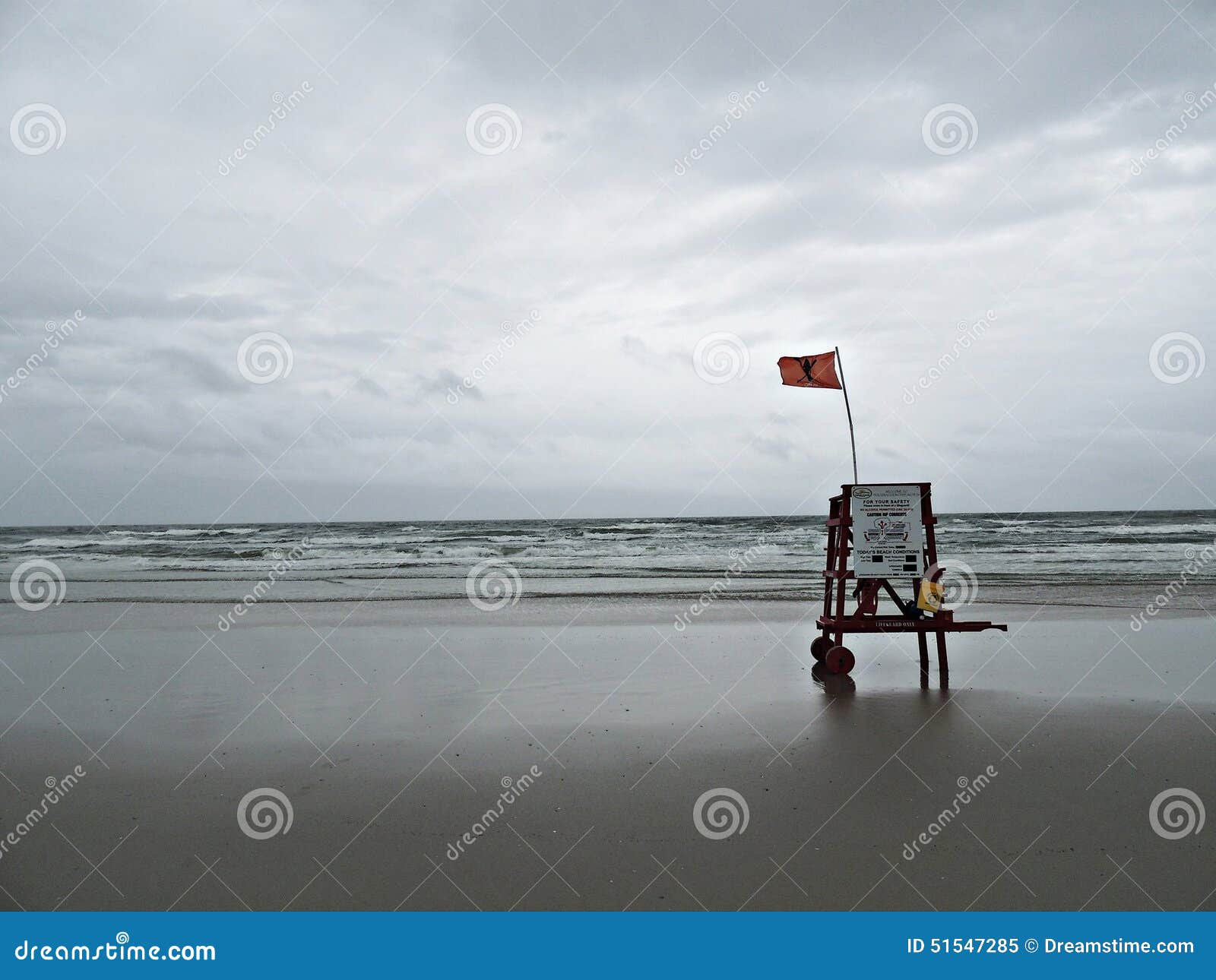 Lifeguard Chair on the Beach Stock Image - Image of windy, chair: 51547285