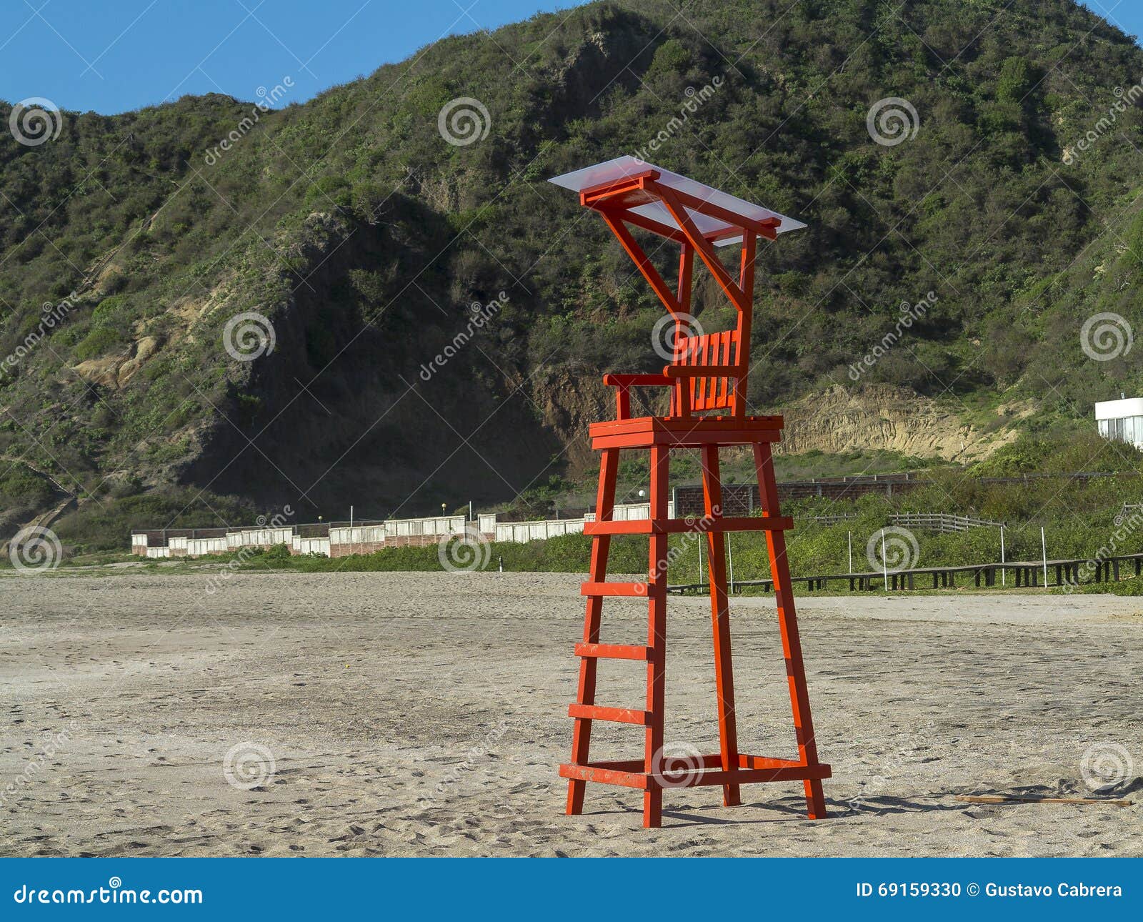Lifeguard chair stock photo. Image of chair, relaxation - 69159330