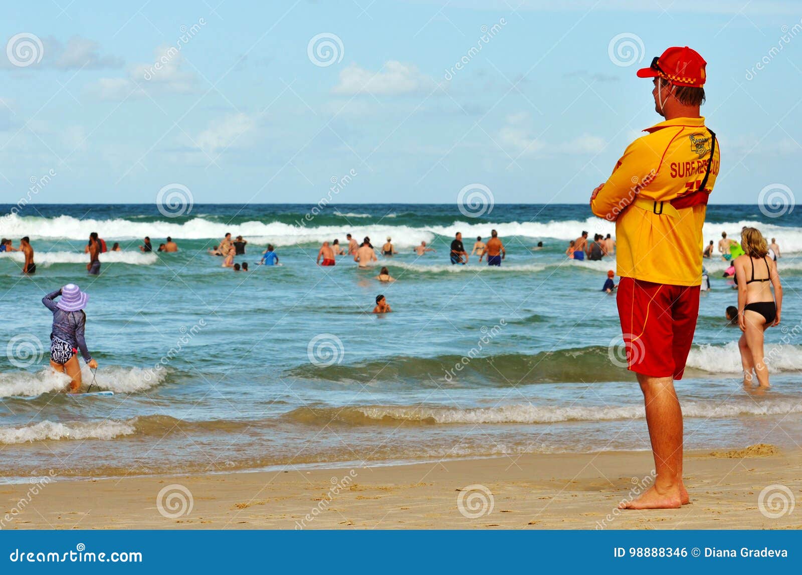 Lifeguard on Duty editorial photo. Image of guard, tourism - 98888346