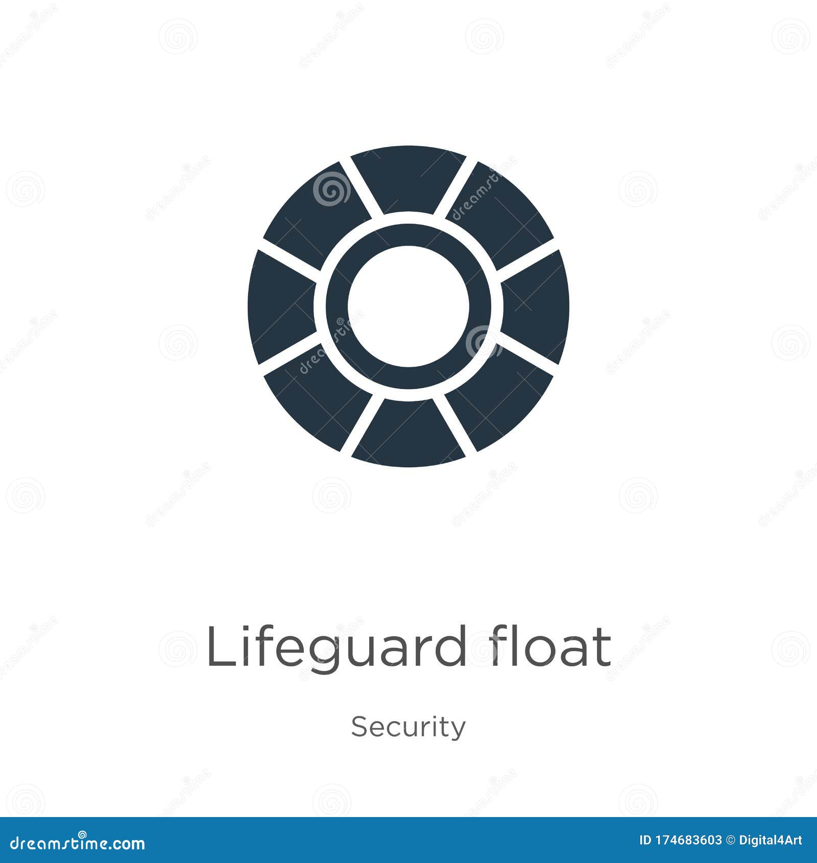 Lifeguard Float Icon Vector. Trendy Flat Lifeguard Float Icon from ...