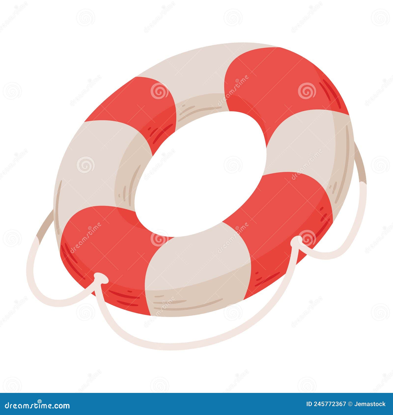 Lifeguard float ring stock vector. Illustration of cruise - 245772367