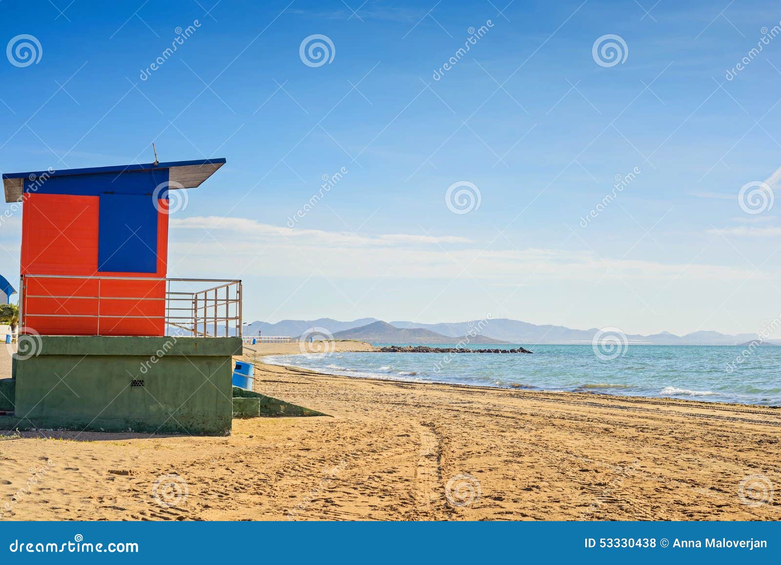 Lifeguard House on the Beach Stock Photo - Image of architecture, beach ...