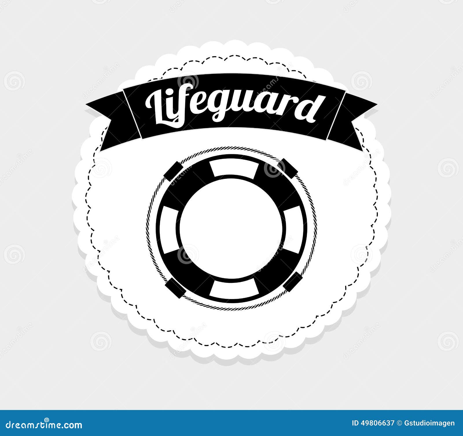 Lifeguard icon stock illustration. Illustration of assistance - 49806637