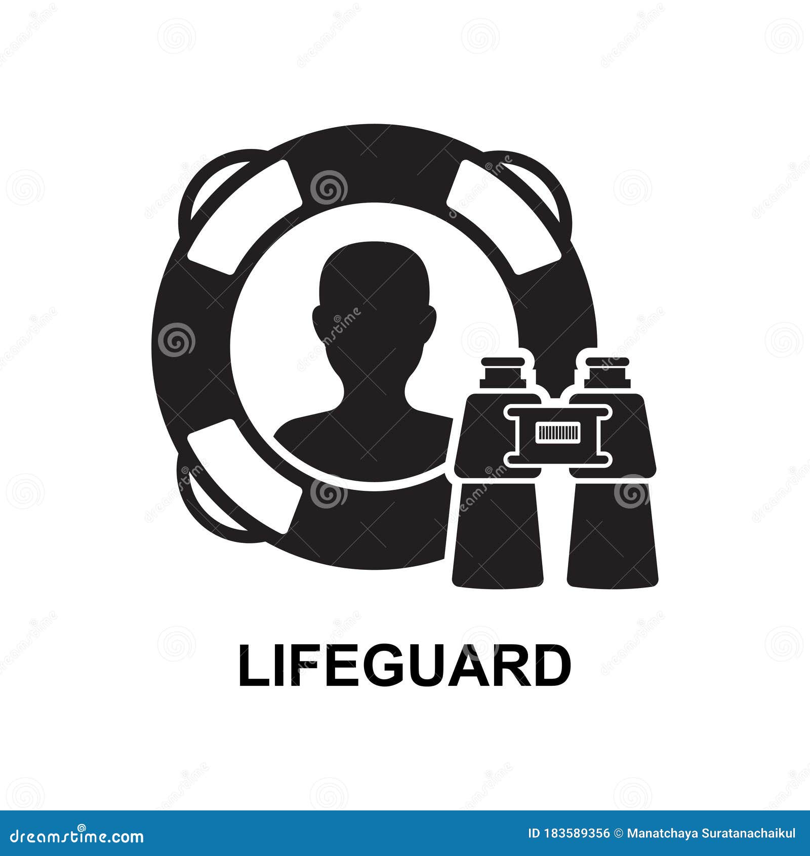 Lifeguard Icon Vector Isolated On White Background, Lifeguard Sign ...