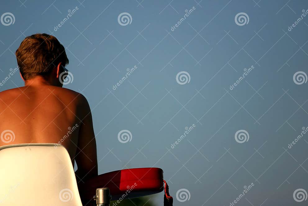 Lifeguard keeping watch stock photo. Image of summertime - 247626