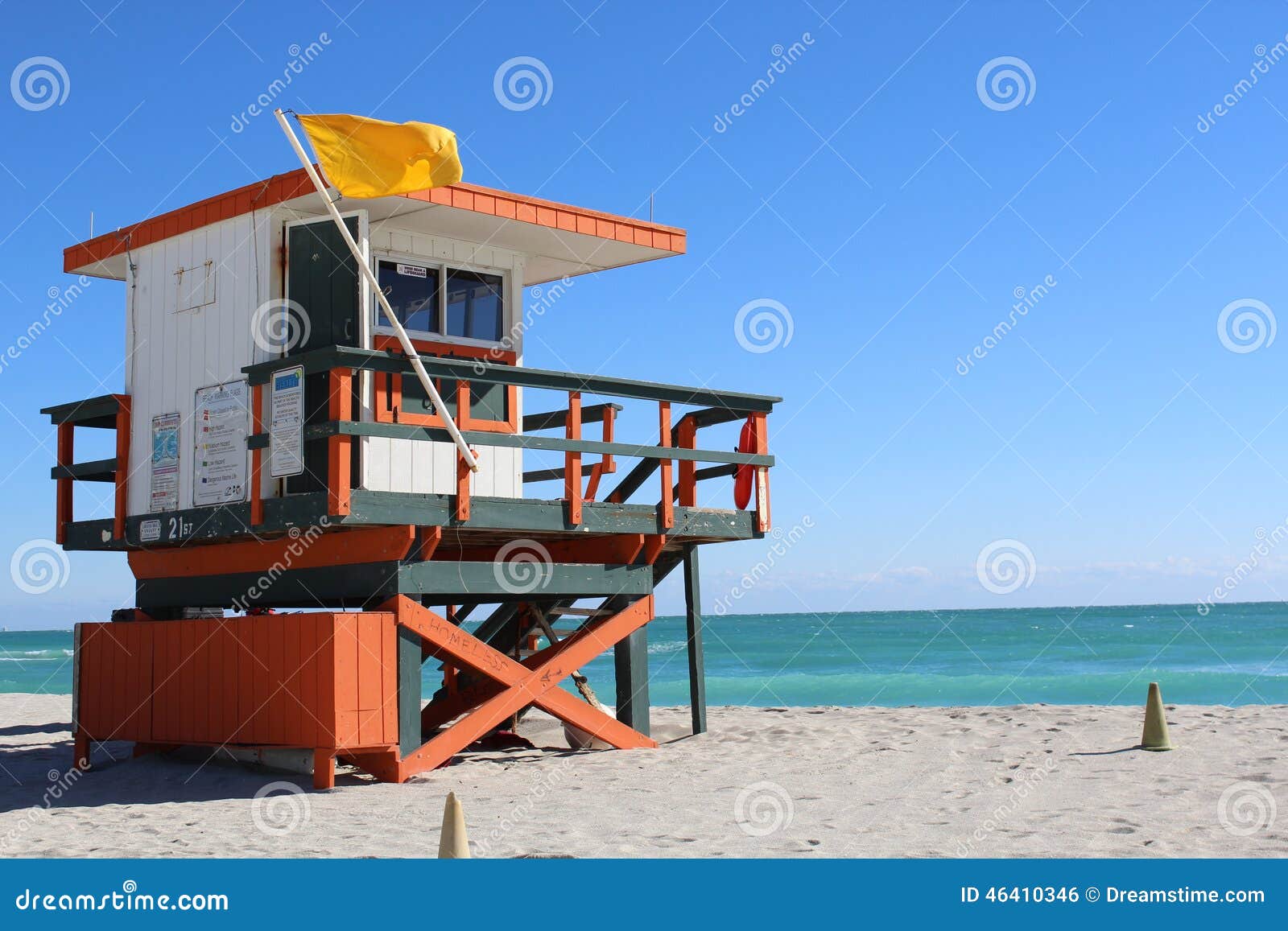 Lifeguard Outpost stock photo. Image of outpost, peace - 46410346