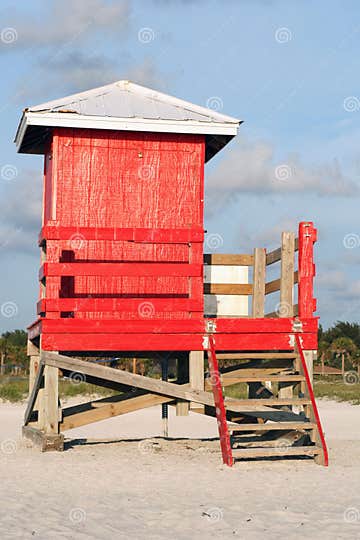 Lifeguard shack stock image. Image of house, sand, small - 4293383