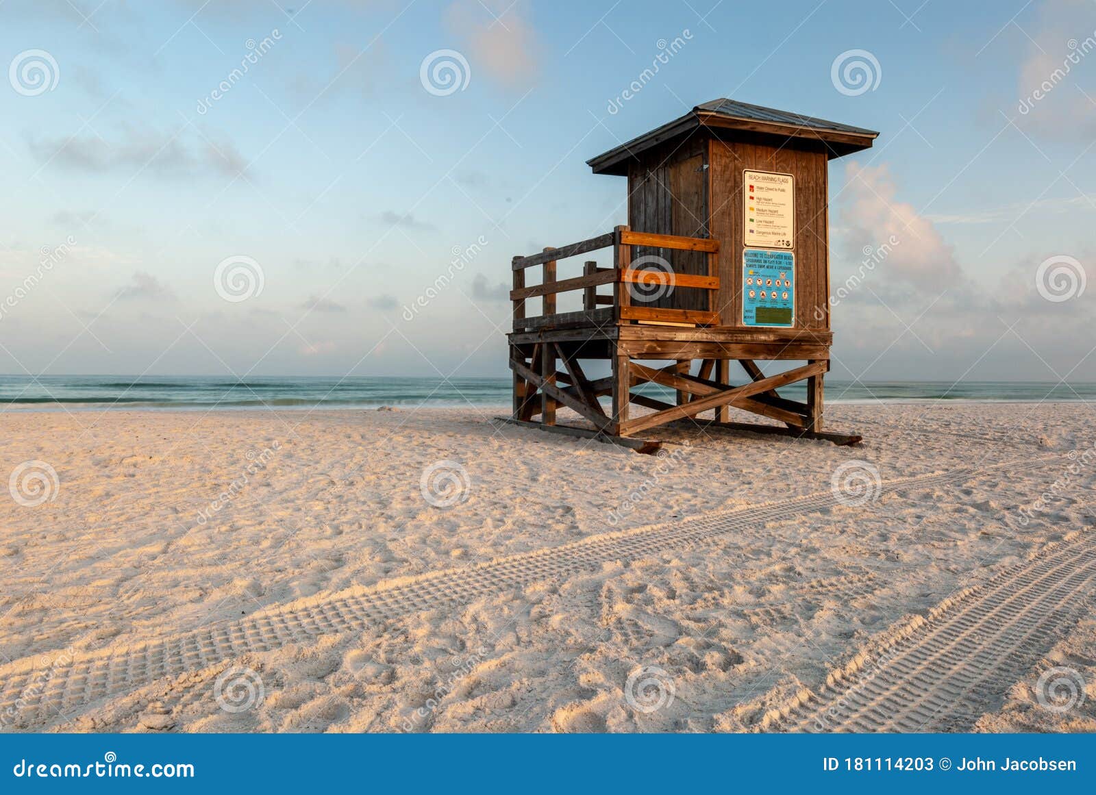 Lifeguard shack stock image. Image of coastline, shore - 181114203
