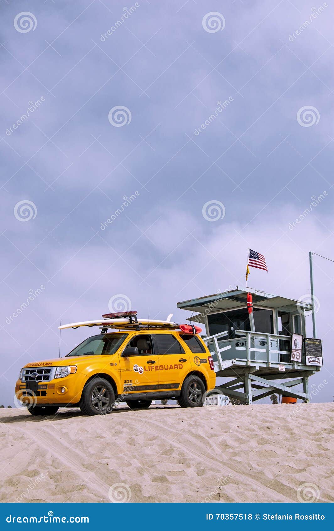 Lifeguard shacks editorial stock photo. Image of outdoor - 70357518